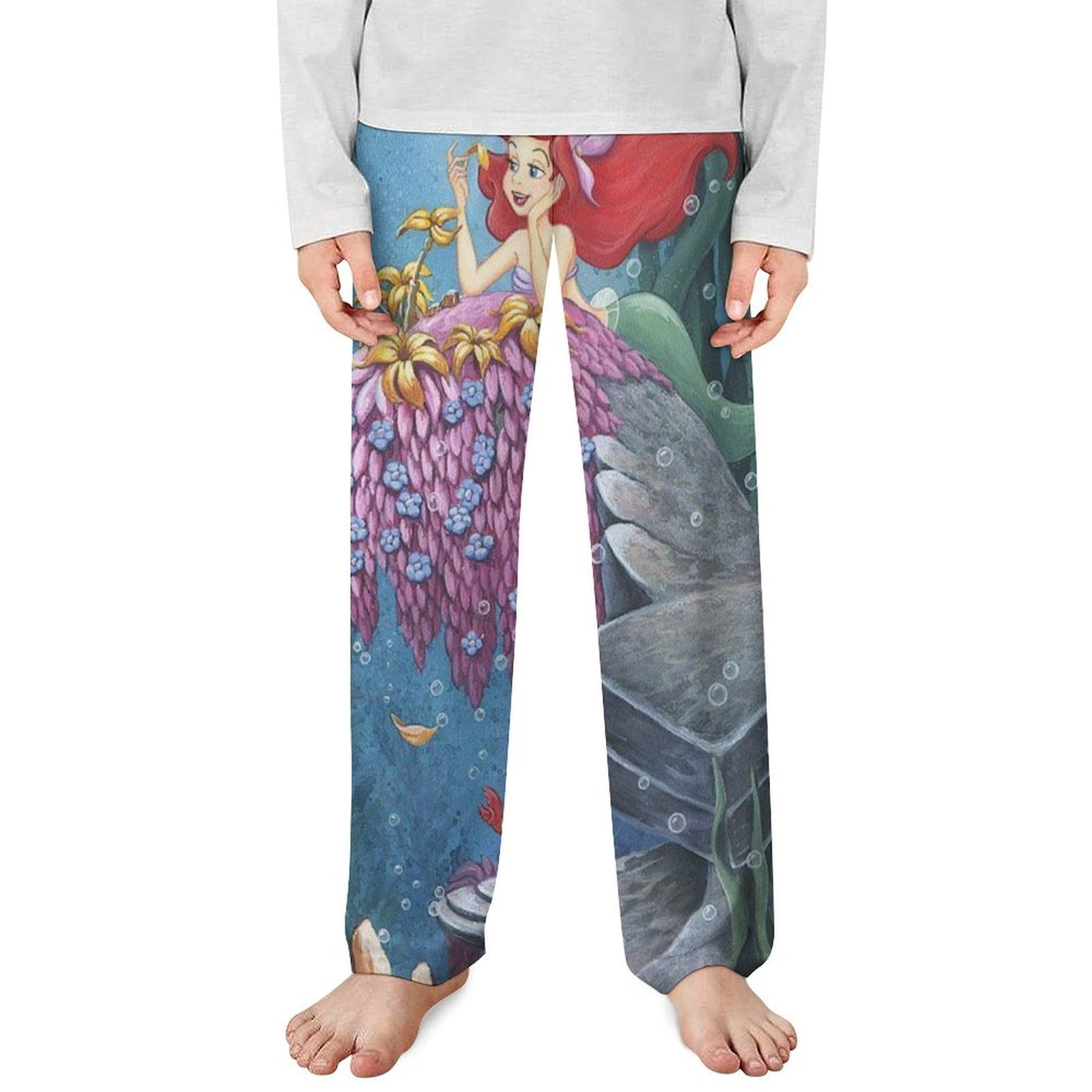 The Little Mermaid Pajama Pants for Gils Kids Cute Sleep Bottoms The ...