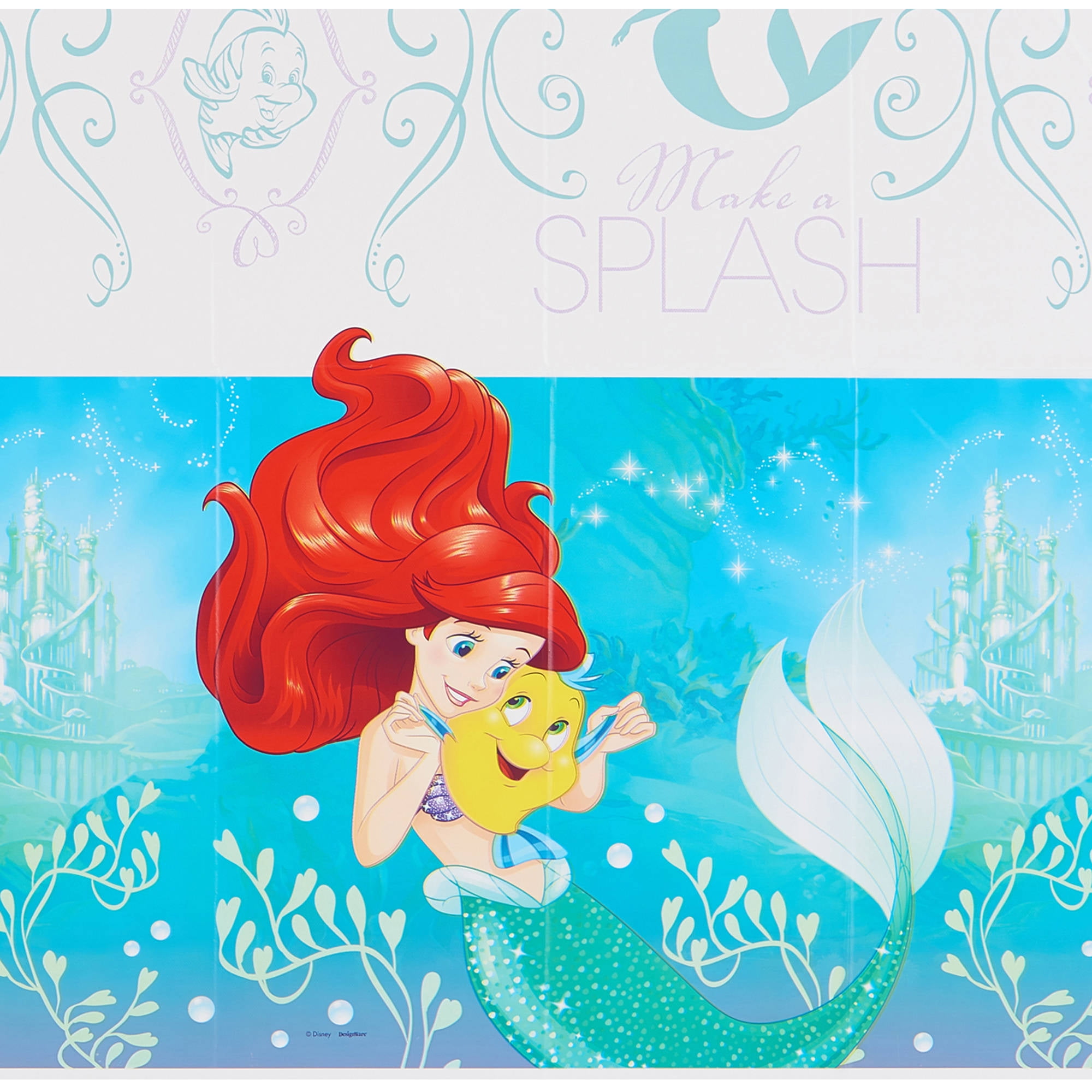 The Little Mermaid Plastic Table Cover, 54" x 96" - Walmart.com