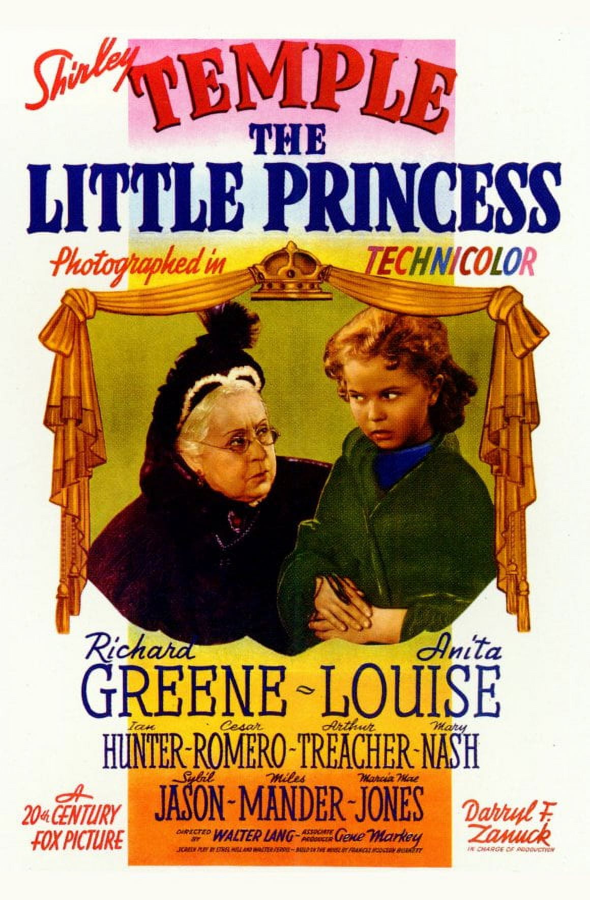 The Little Princess - movie POSTER (Style A) (11" x 17") (1939 ...