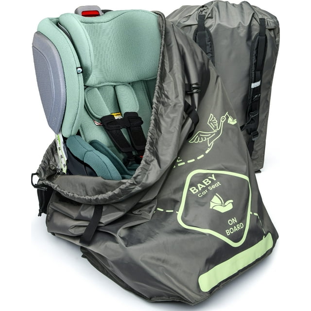 The Little Stork Padded Car Seat Travel Bag for Toddlers, Suitable for ...