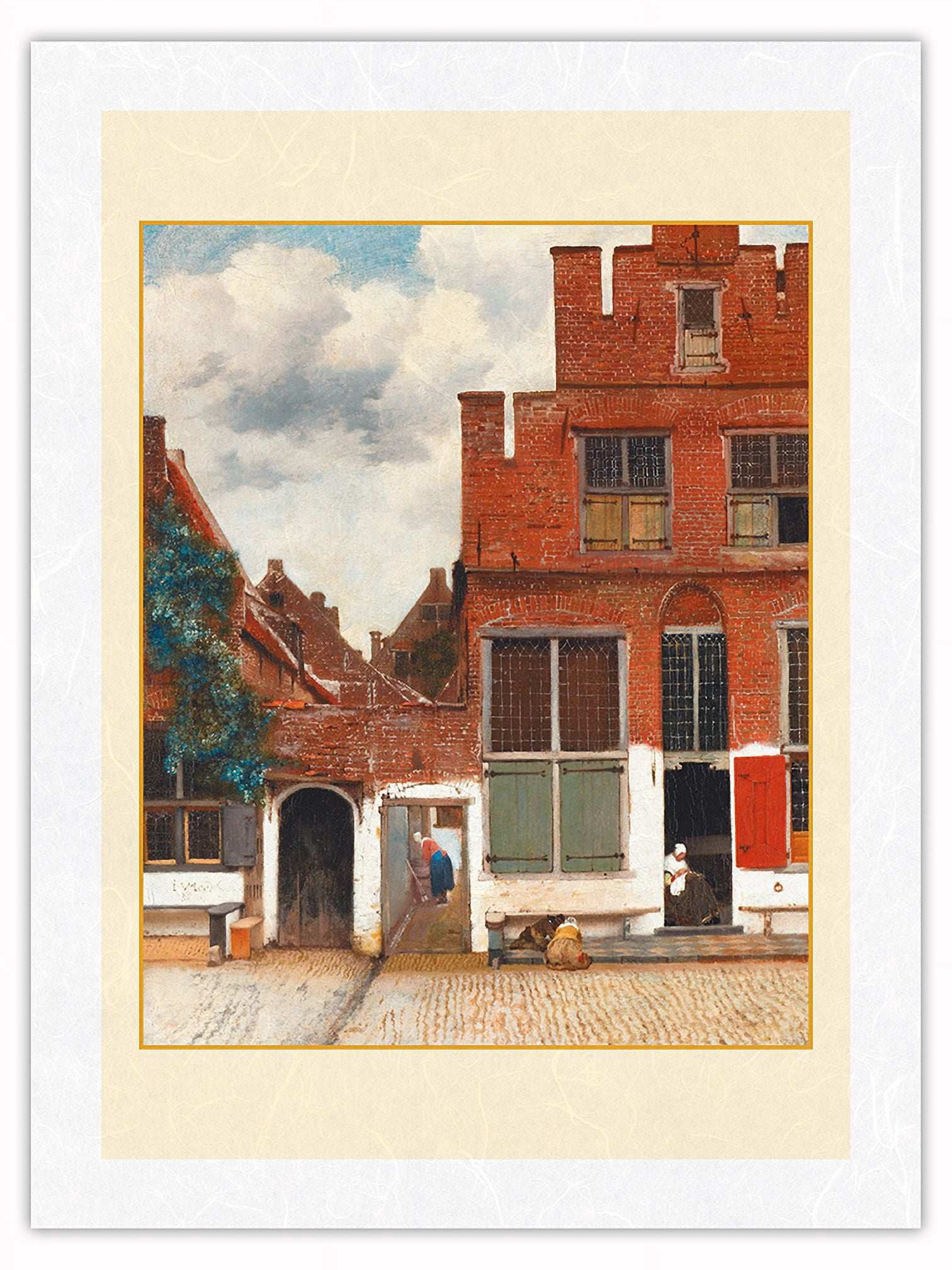 The Little Street - From an Original Color Painting by Johannes Vermeer ...