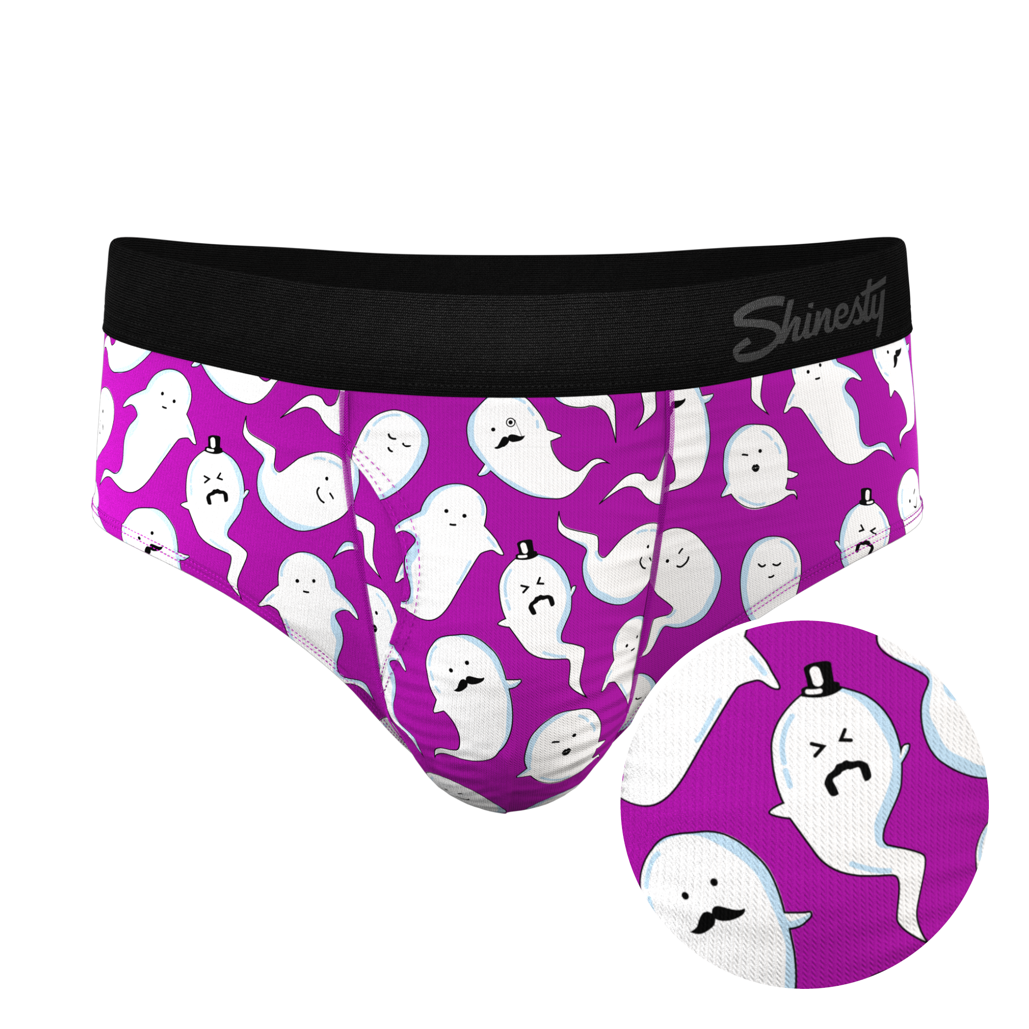 The Little Swimmers - Shinesty Ghost Print Ball Hammock Pouch Underwear ...