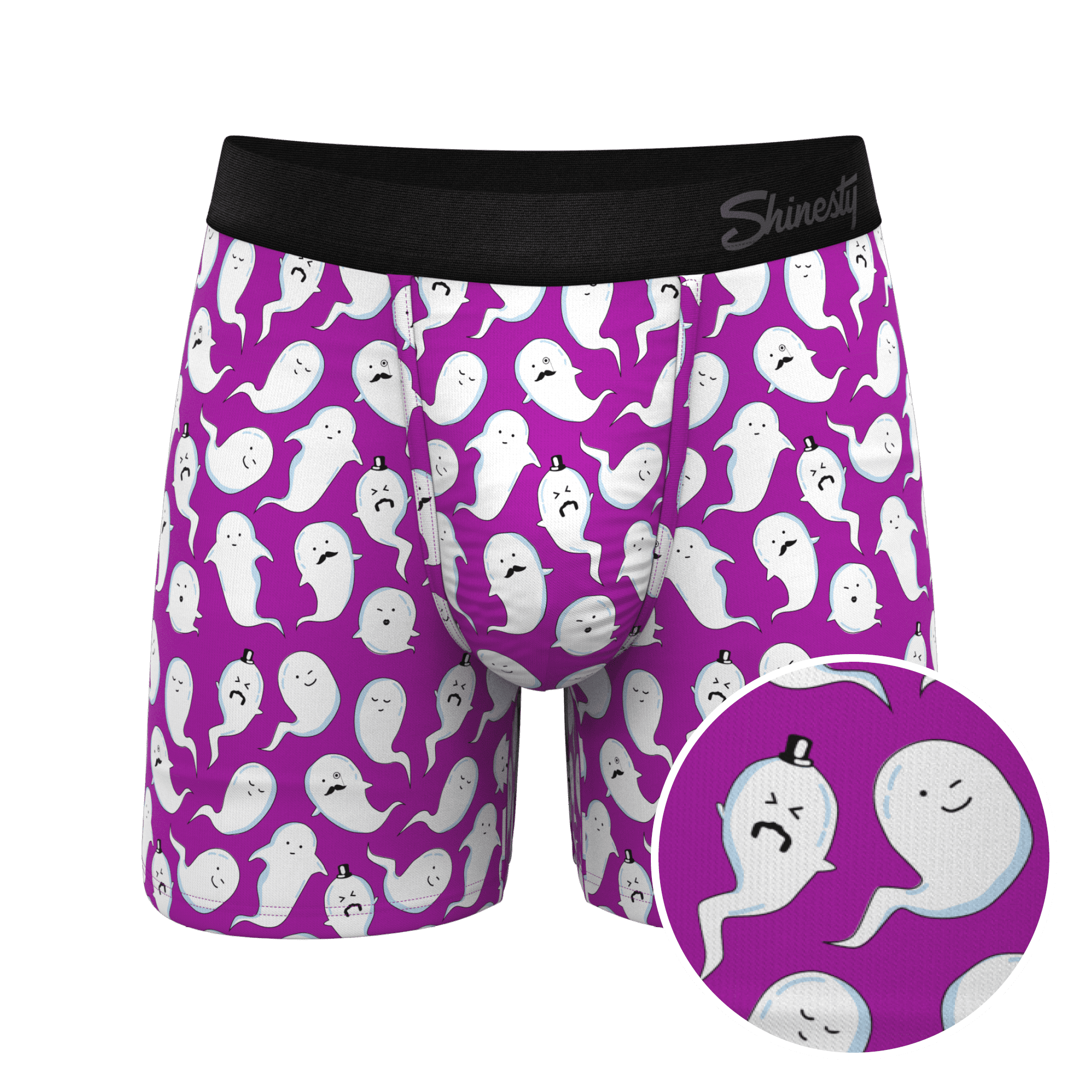 The Little Swimmers - Shinesty Ghost Print Ball Hammock Pouch Underwear ...