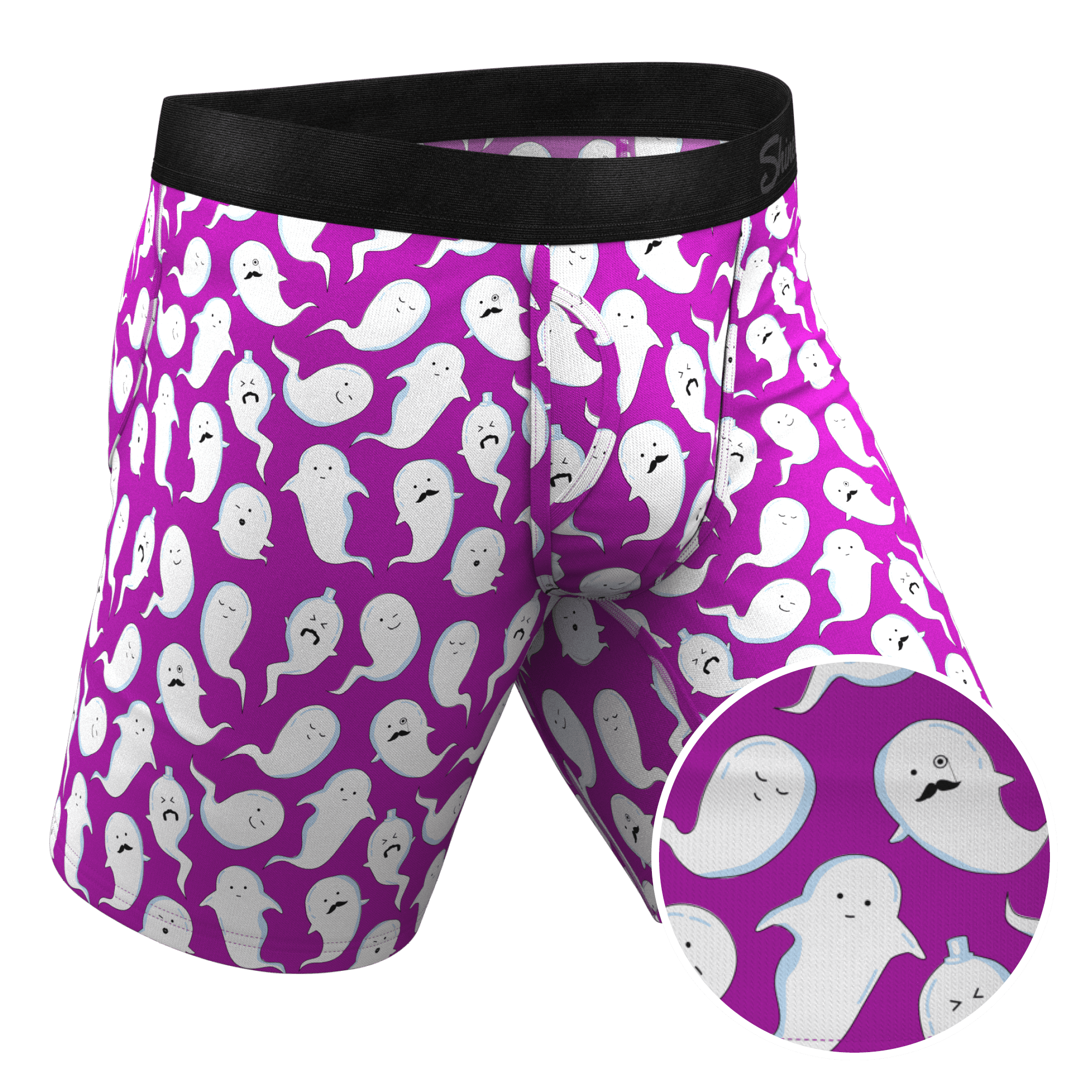 The Little Swimmers - Shinesty Ghost Print Long Leg Ball Hammock Pouch ...