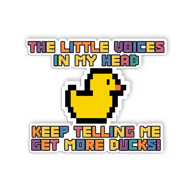 The Little Voices Get More Ducks Sticker Rubber Duck Sticker Phone ...