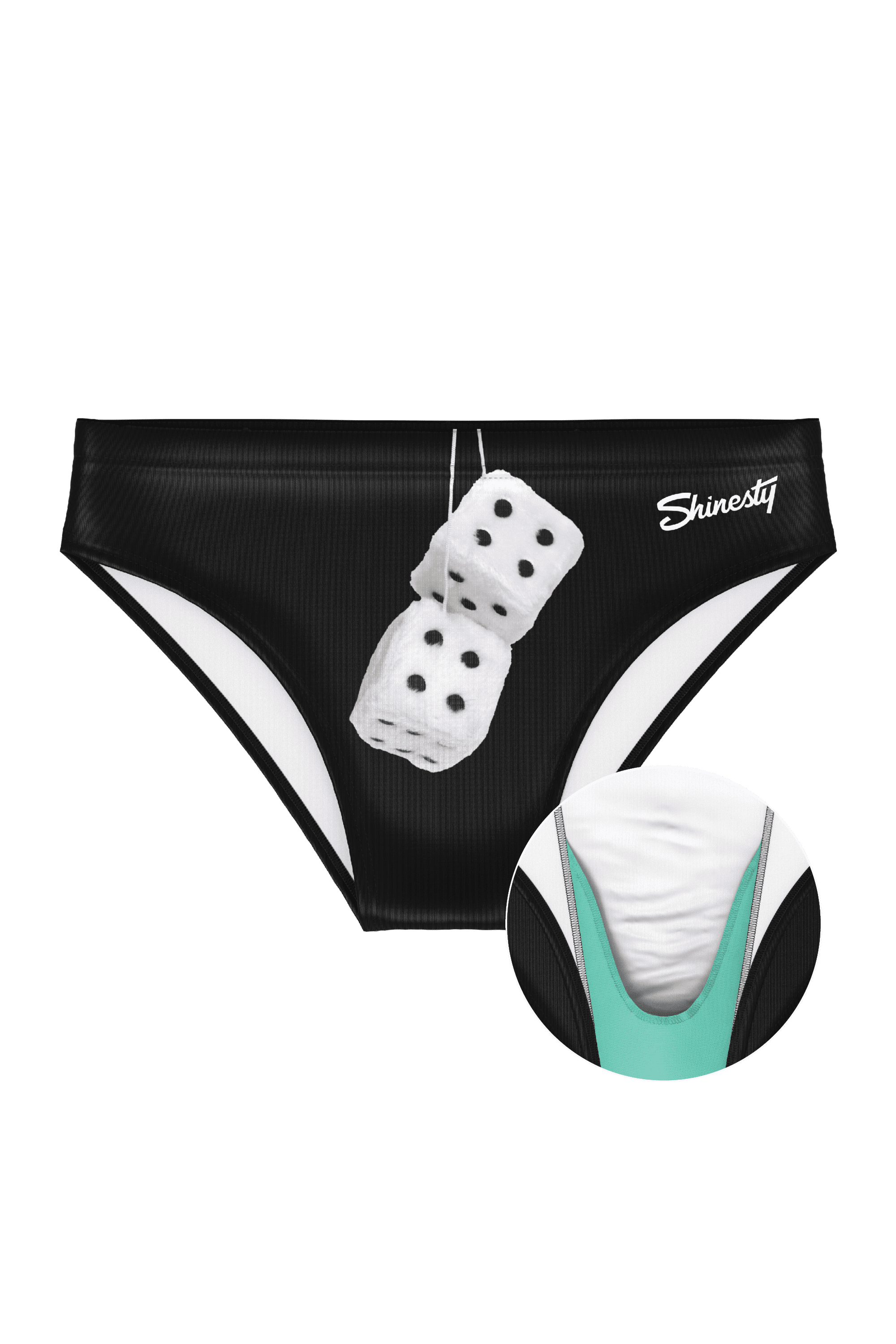 The Loaded Dice - Shinesty Fuzzy Dice Ball Hammock Pouch Swim Briefs ...