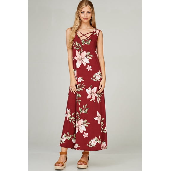 The Lola - Women's Floral Maxi Dress - Walmart.com