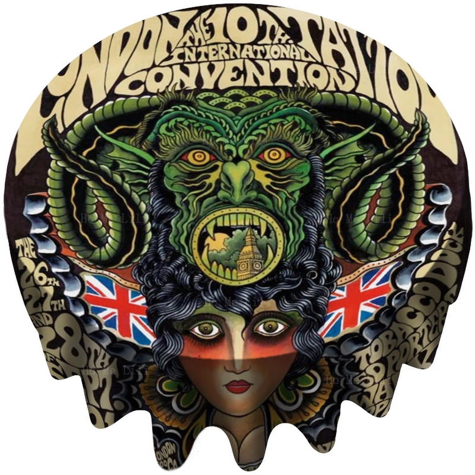 The London Great British Villain Scary Retro Tattoo Creative Rock ...