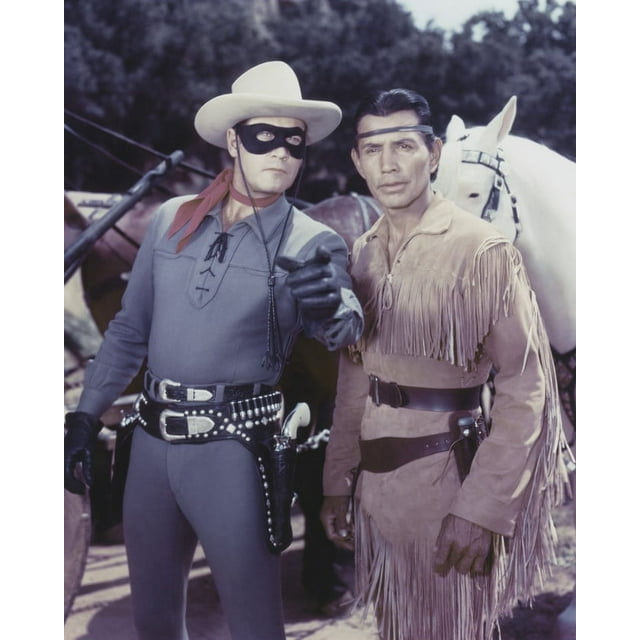 The Lone Ranger Featuring Clayton Moore, Jay Silverheels 24X36 Classic ...
