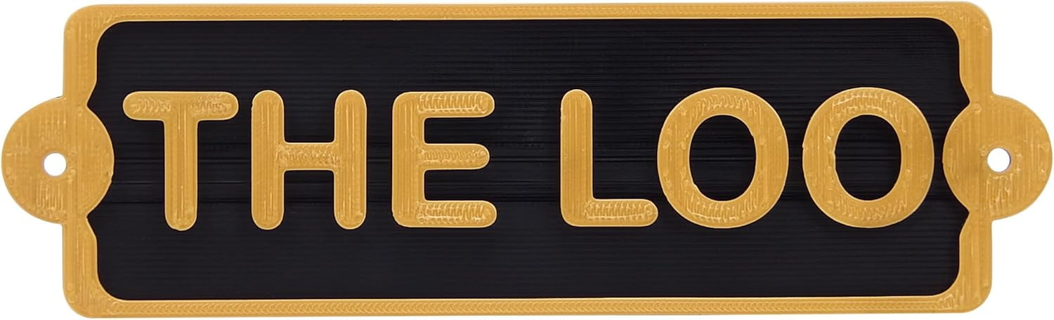 The Loo Water Closet Toilet Bathroom Door Sign - Restroom Home ...
