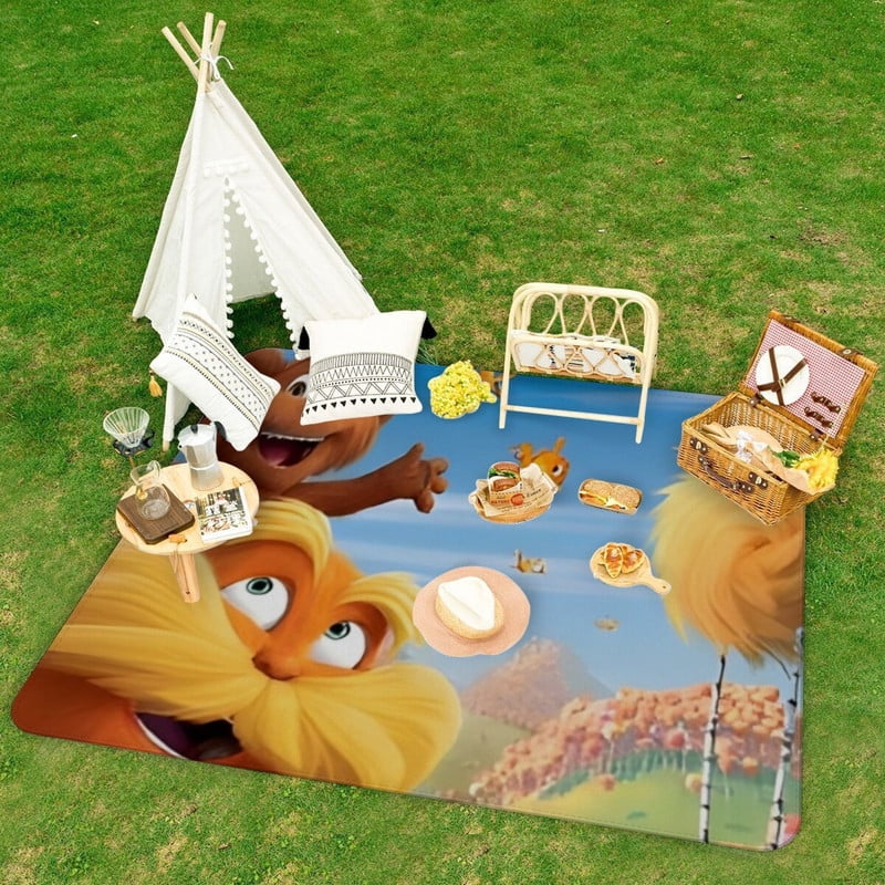 The Lorax patterned picnic mat perfectly accompanies your every picnic ...