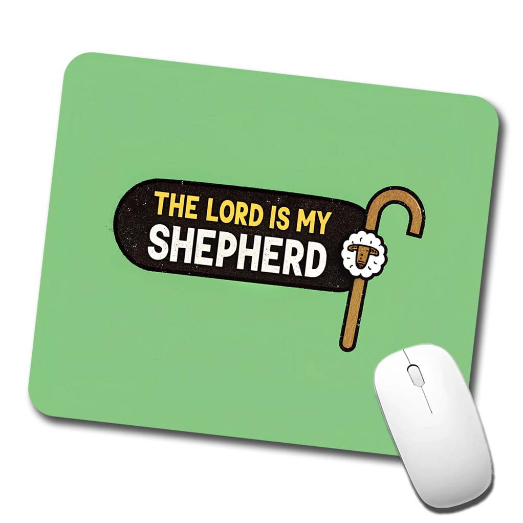 The Lord Is My Shepherd Psalm Bible Verse Mouse Pad Low Profile Gaming ...
