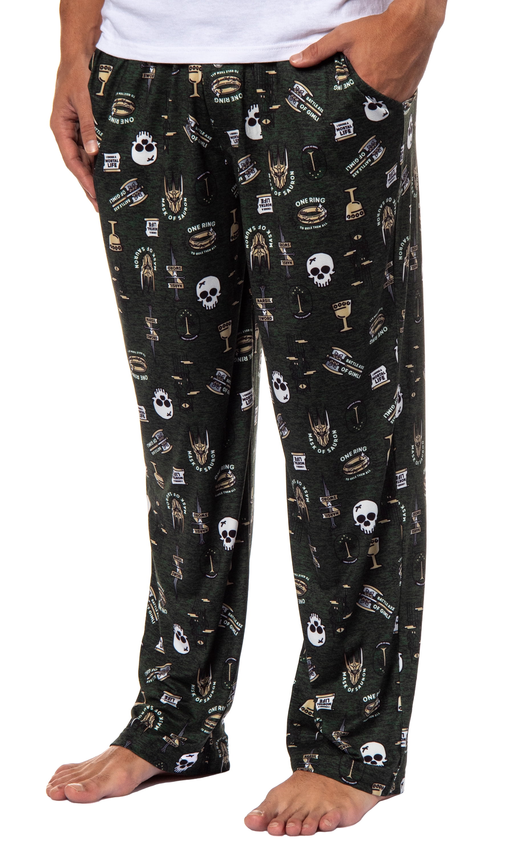 The Lord Of The Rings Men's Movie One Ring Sauron Sleep Pajama Pants ...