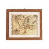 The Lord Of The Rings Middle-Earth Map Framed Canvas Wall Art | 14 x 12 ...