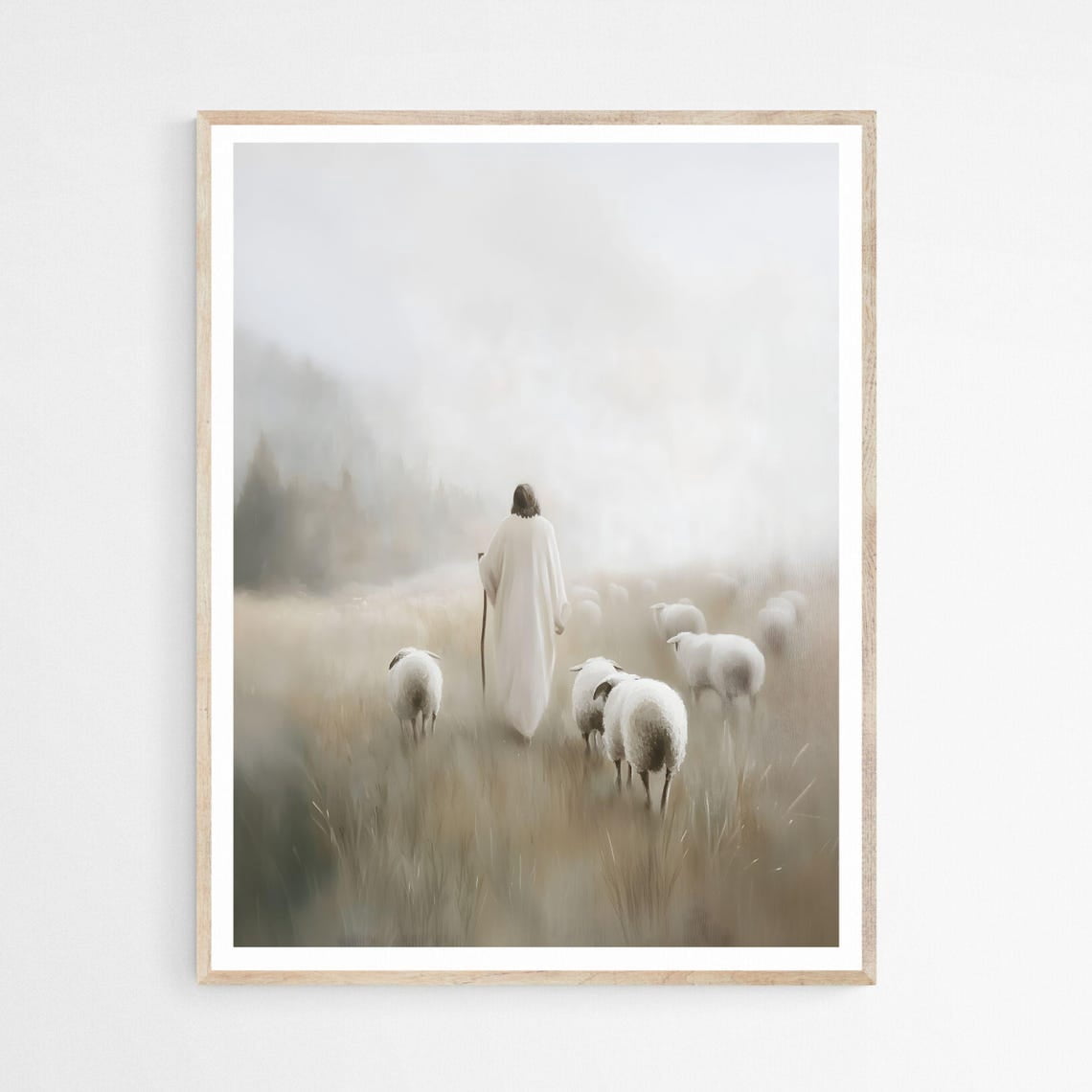 The Lord is My Shepherd Muted Neutral Christian Faith Come Follow Me ...