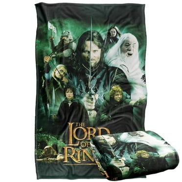 Lord Of The Rings Full Middle Earth Map Design Plush Throw Blanket 46 ...