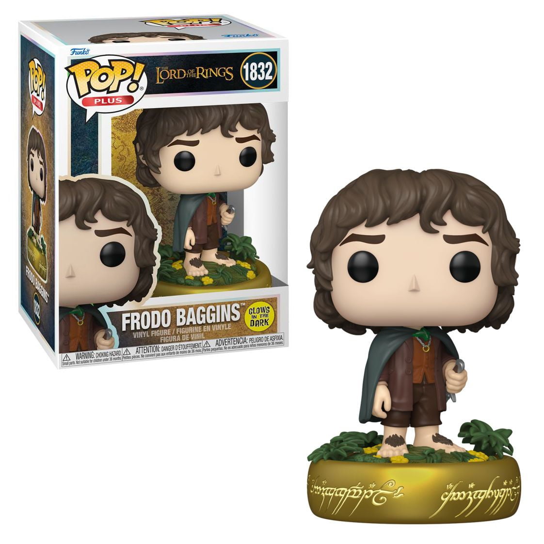 Funko, POP! Plus: Lord of the Rings - Frodo Baggins, Glow-in-the-dark ...