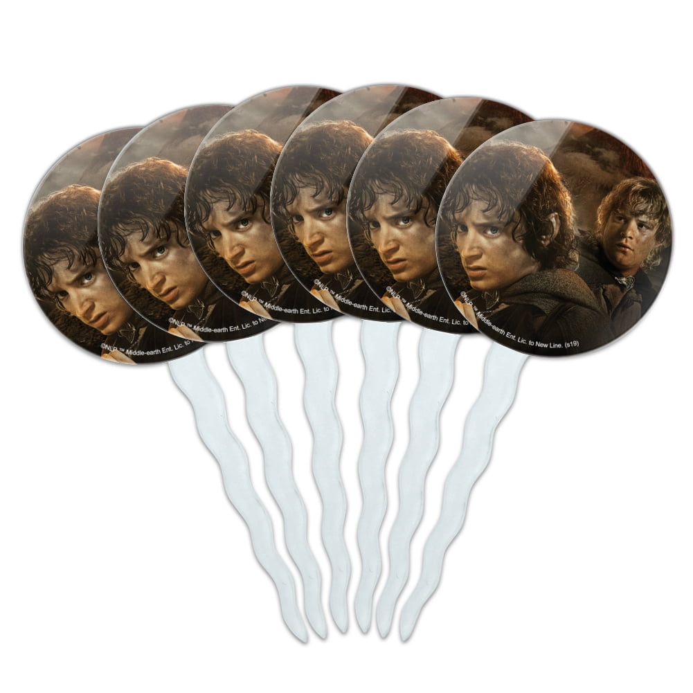 The Lord of the Rings Frodo and Sam Characters Cupcake Picks Toppers ...