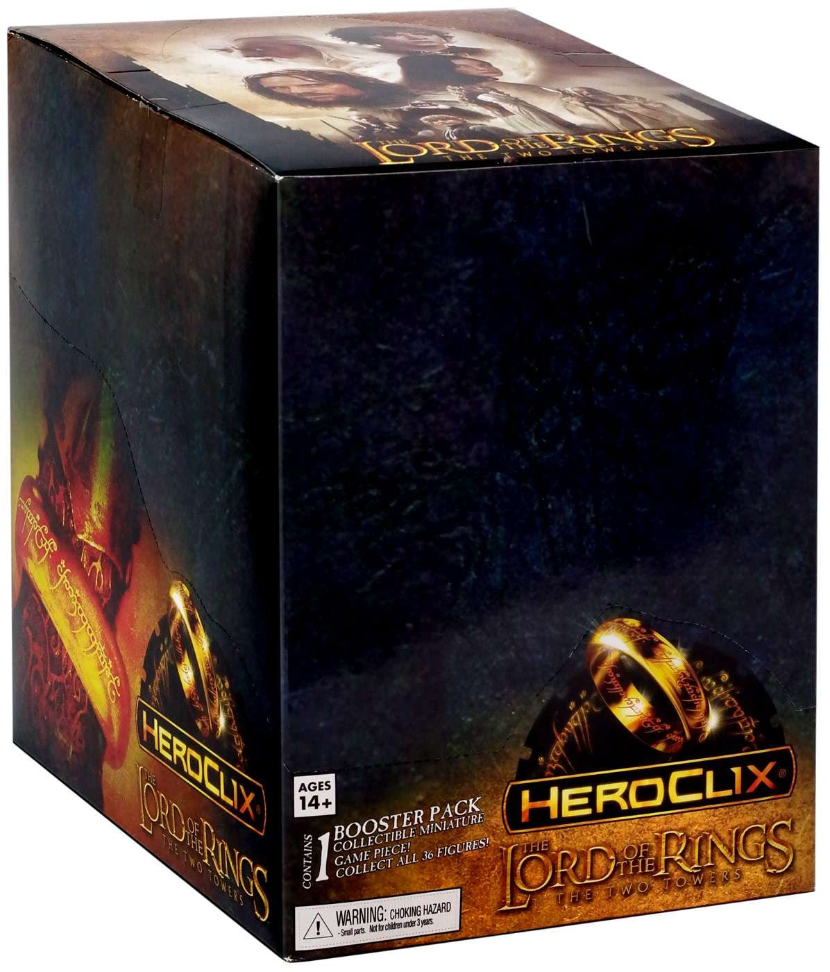 The Lord of the Rings HeroClix The Two Towers Booster Brick Box (6 ...