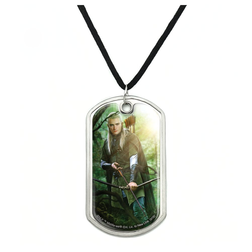The Lord of the Rings Legolas Character Military Dog Tag Pendant ...
