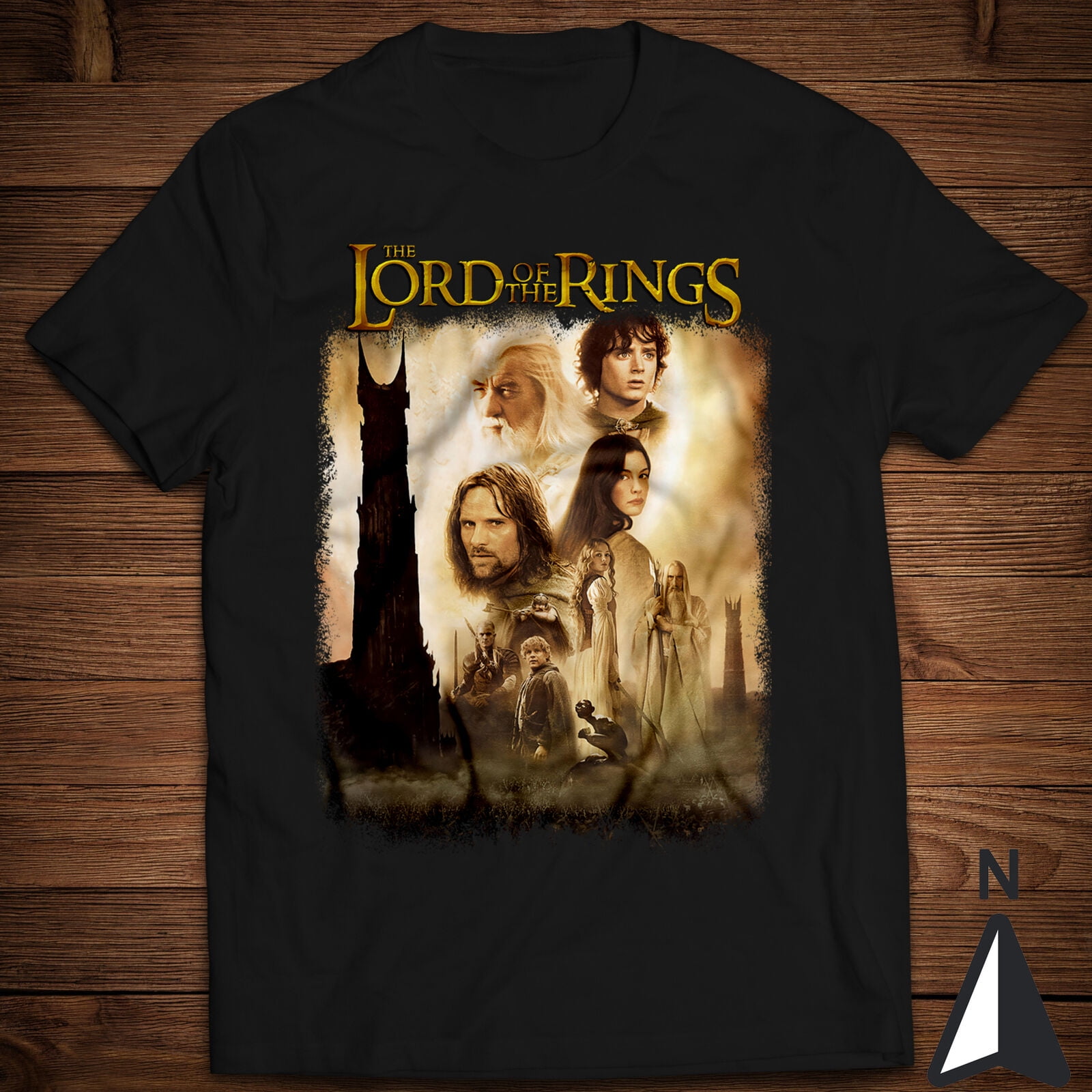 The Lord of the Rings T-Shirt Frodo Baggins Gandalf the Grey Aragorn ...