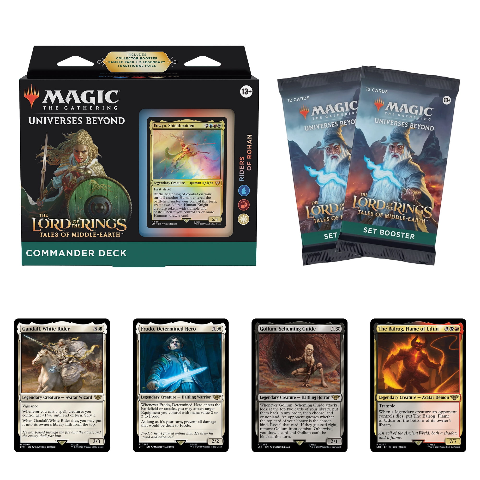 Magic: The Gathering The Lord of the Rings Commander Deck Bundle ...