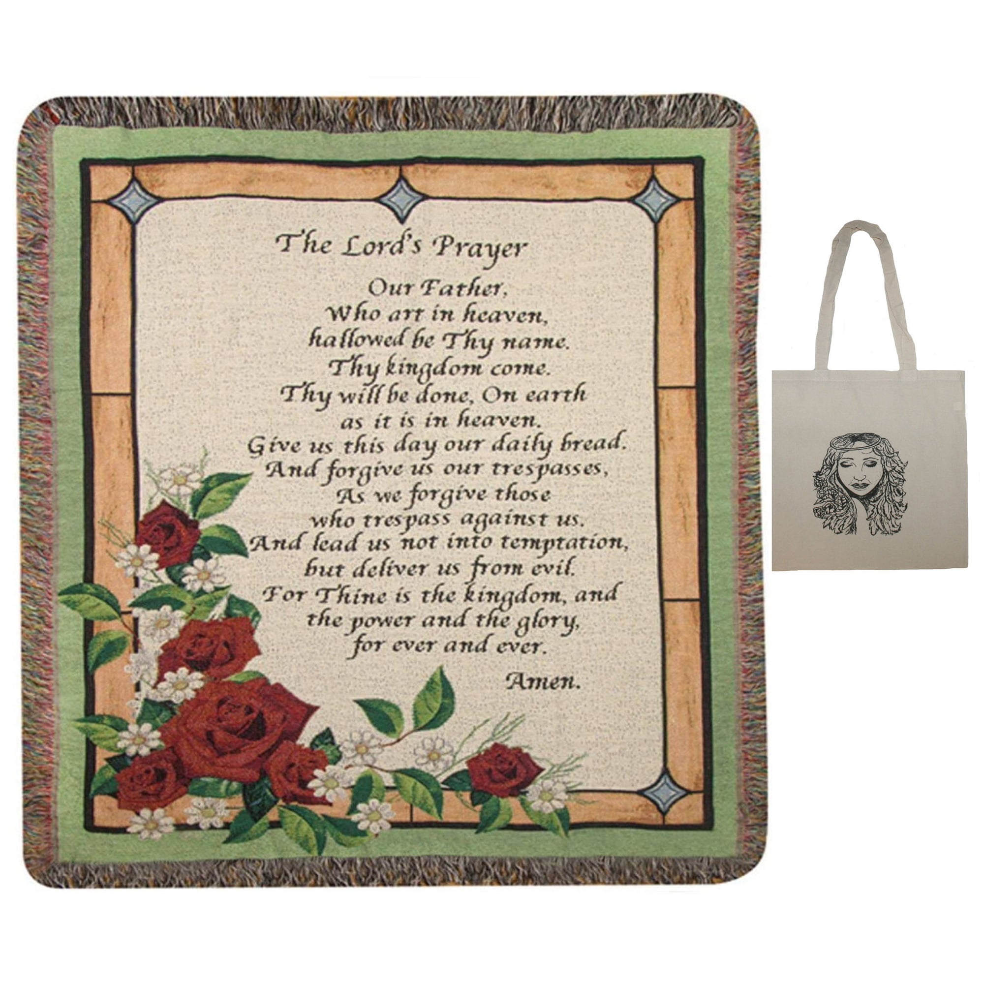 The Lord's Prayer 50" x 60" Inspirational Tapestry Throw Blanket ...