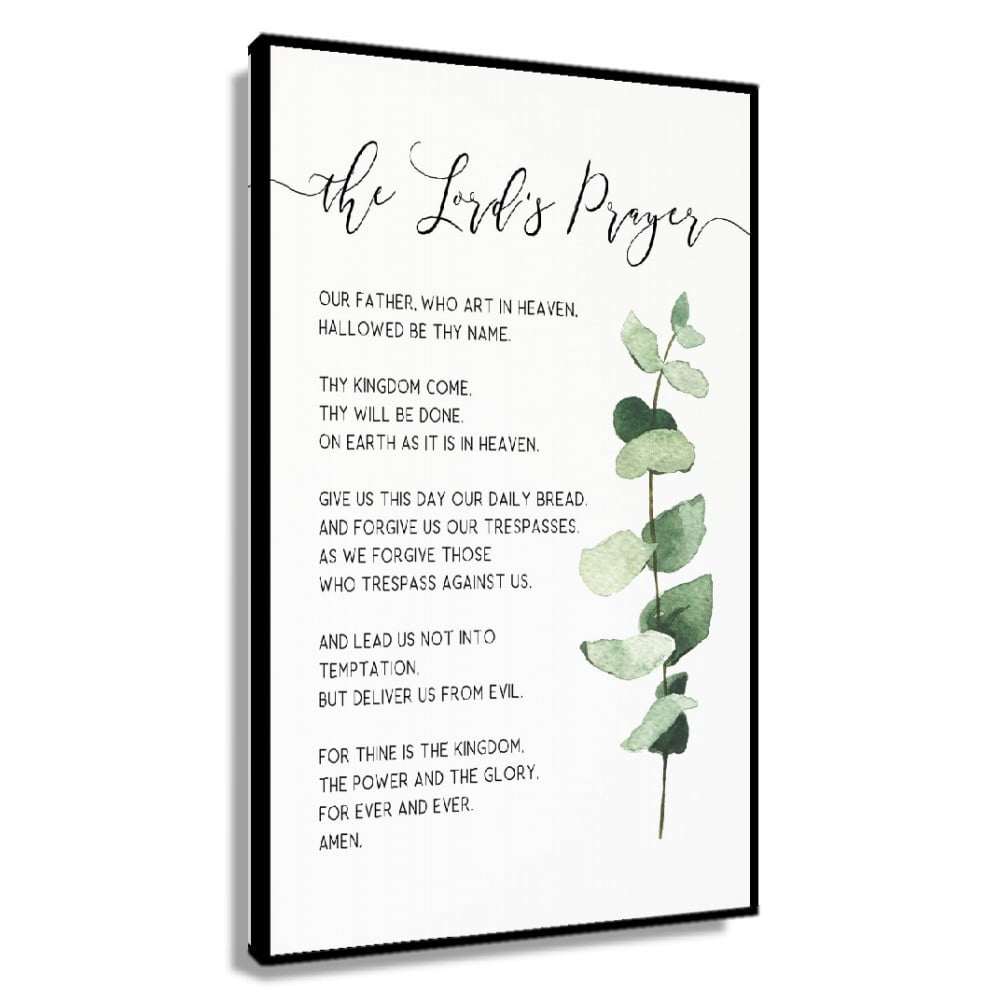 The Lord's Prayer, Bible Verse Wall Art Printable Christian Wall Art ...