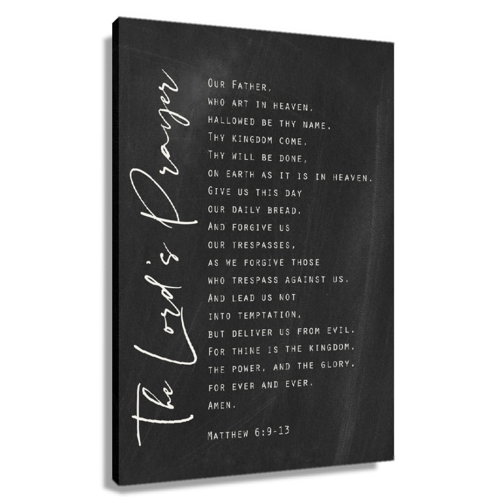 The Lord's Prayer Matthew 69-13 Wall Art Bible Verse Poster Landscape ...