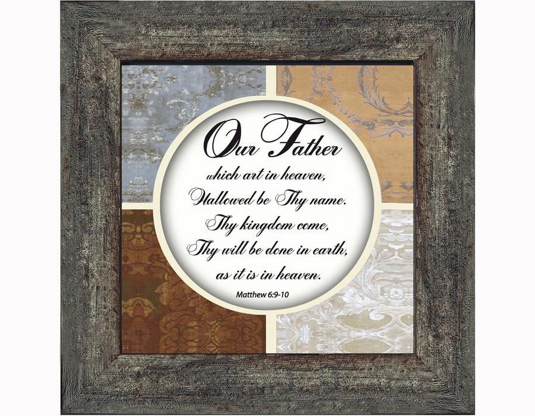 The Lord's Prayer, Our Father Prayer, Bible Verses Wall Decor, 6x6 ...