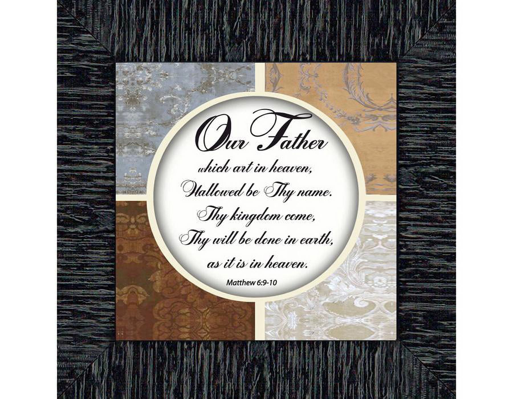 The Lord's Prayer, Our Father Prayer, Bible Verses Wall Decor, 6x6 ...