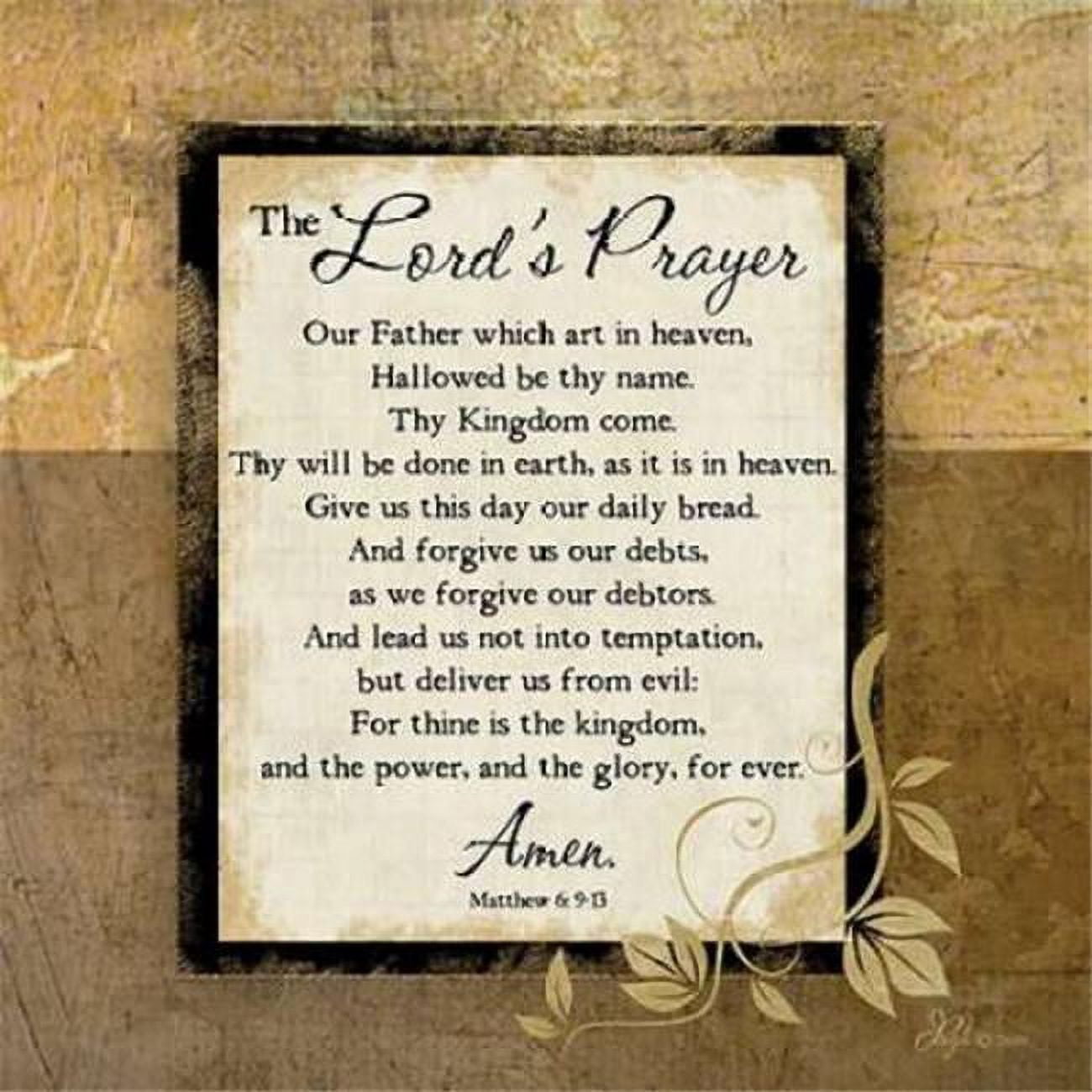 The Lords Prayer Poster Print by Jennifer Pugh (12 x 12) - Walmart.com