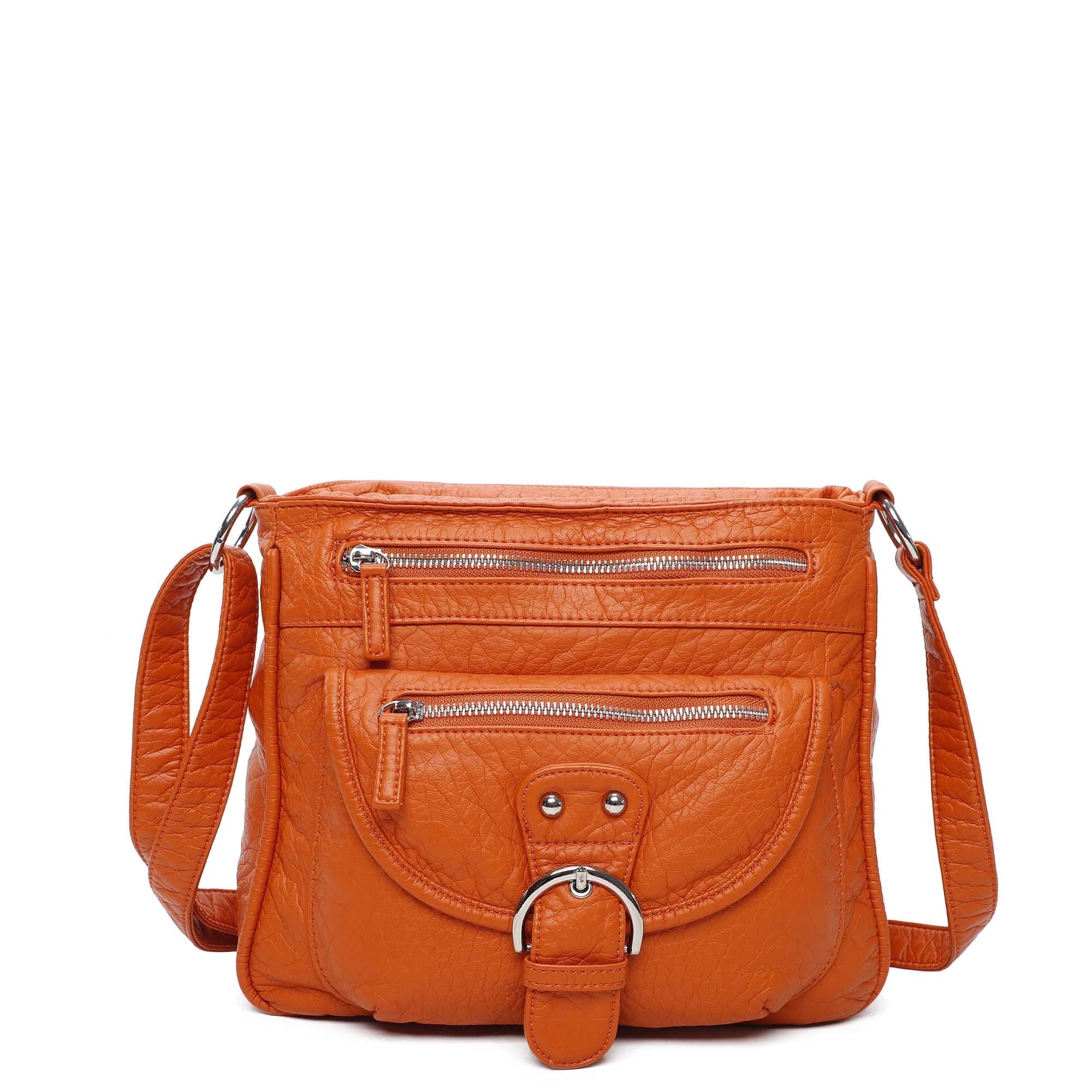 The Lorie Women Crossbody Bag by Ampere Creations - Orange - Walmart.com