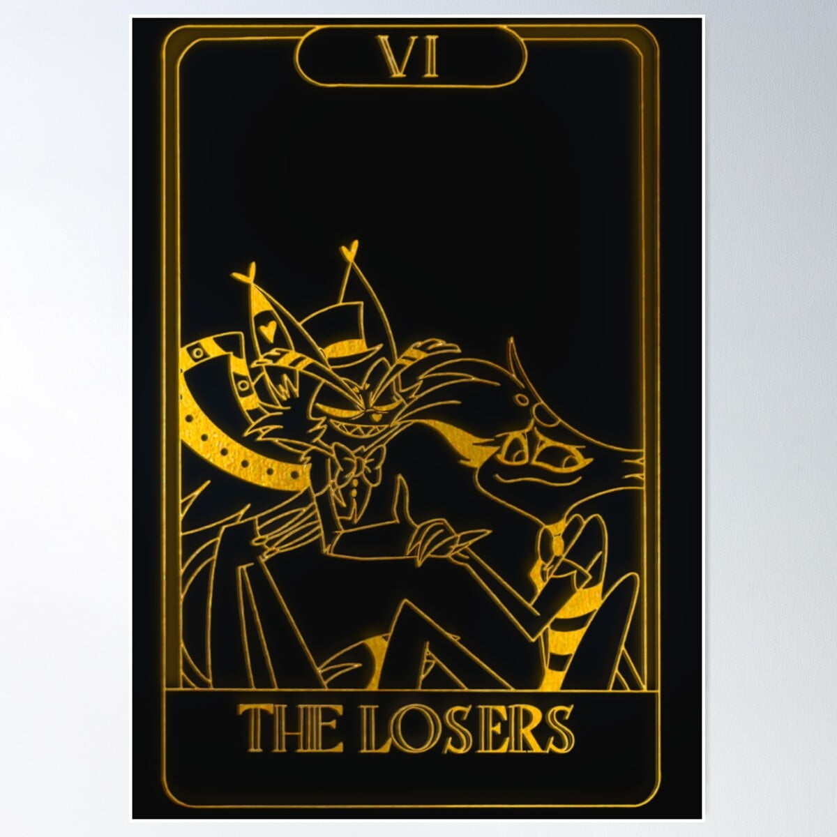The Losers Tarot Card-Huskerdust Poster Wall Art, Modern Wall Decor For ...