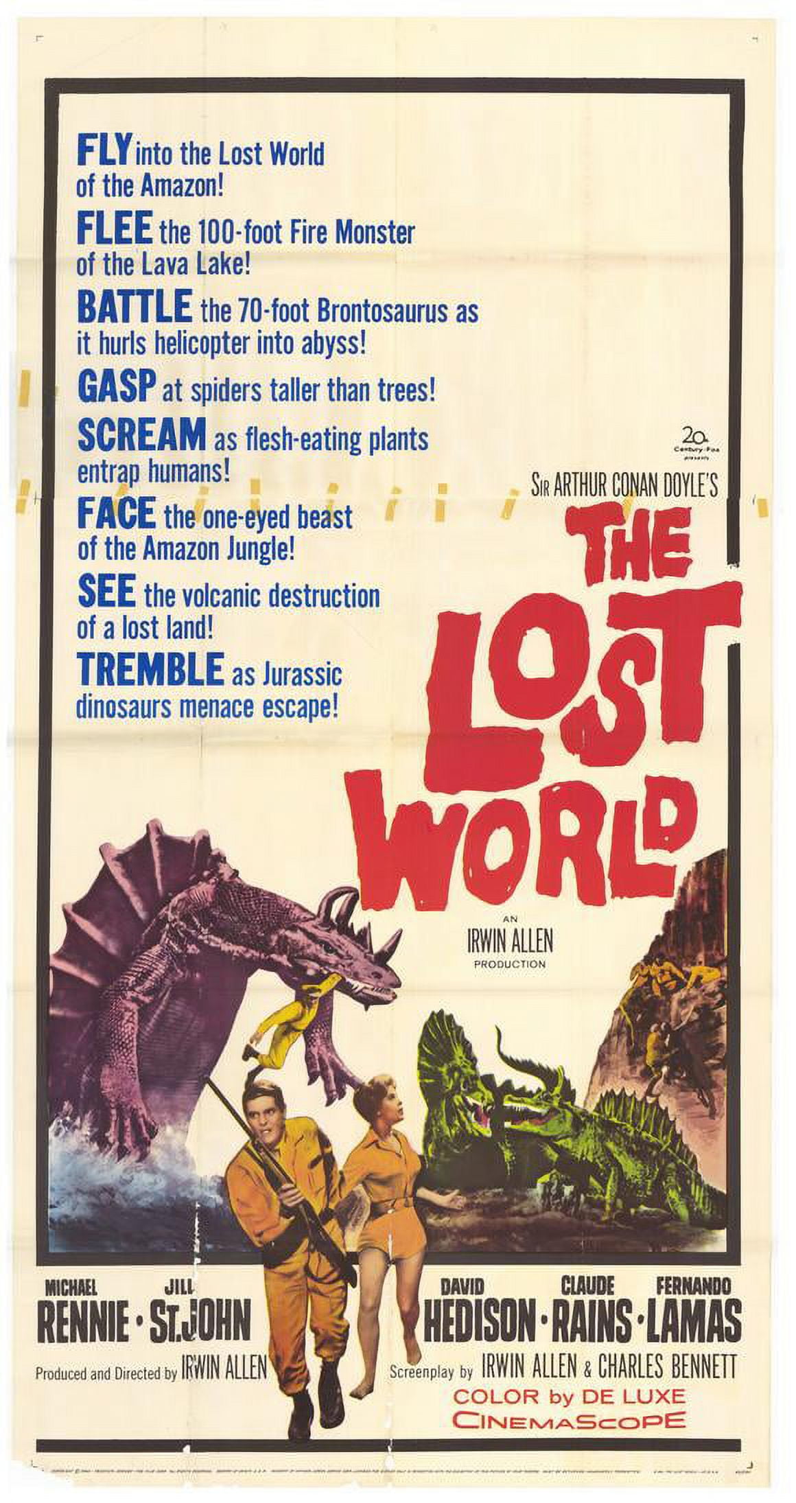The Lost World POSTER (27x40) (1960) (Style B) - Walmart.com