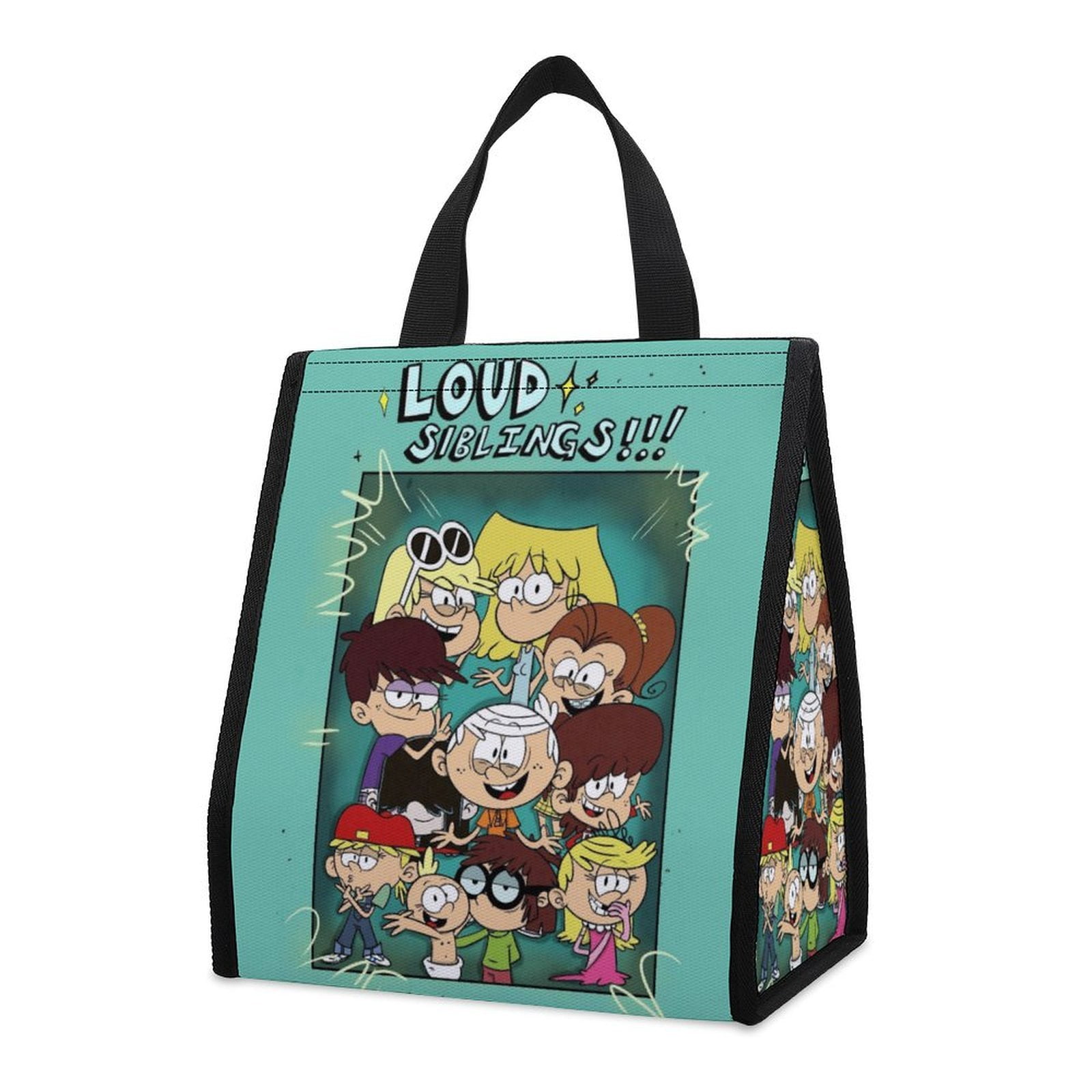 The Loud House Lunch Bag Insulated Lunch Box Bag Reusable Portable Tote ...