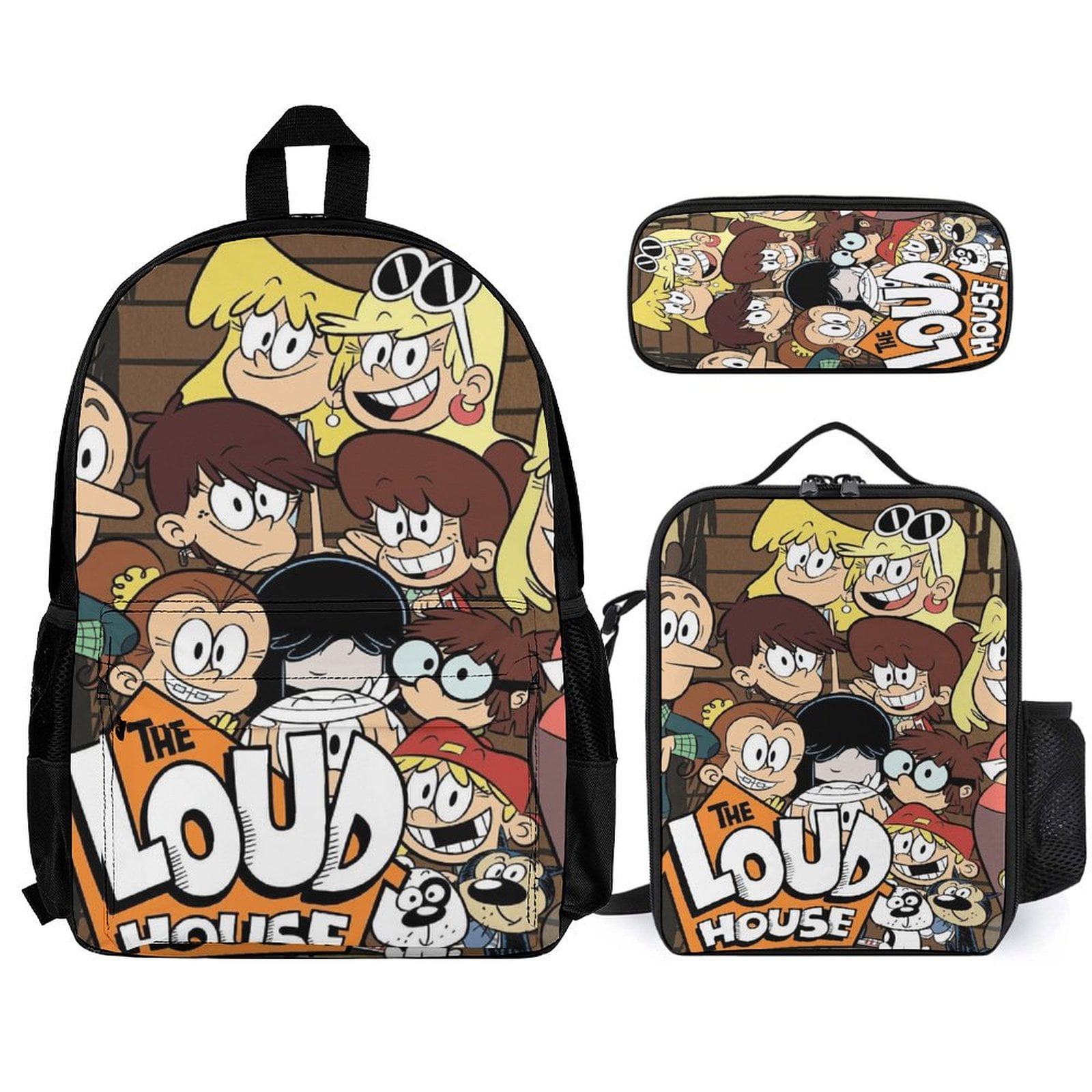 The Loud House 3Pcs Backpacks Sets Book Bag with Lunch Bag And Pencil ...