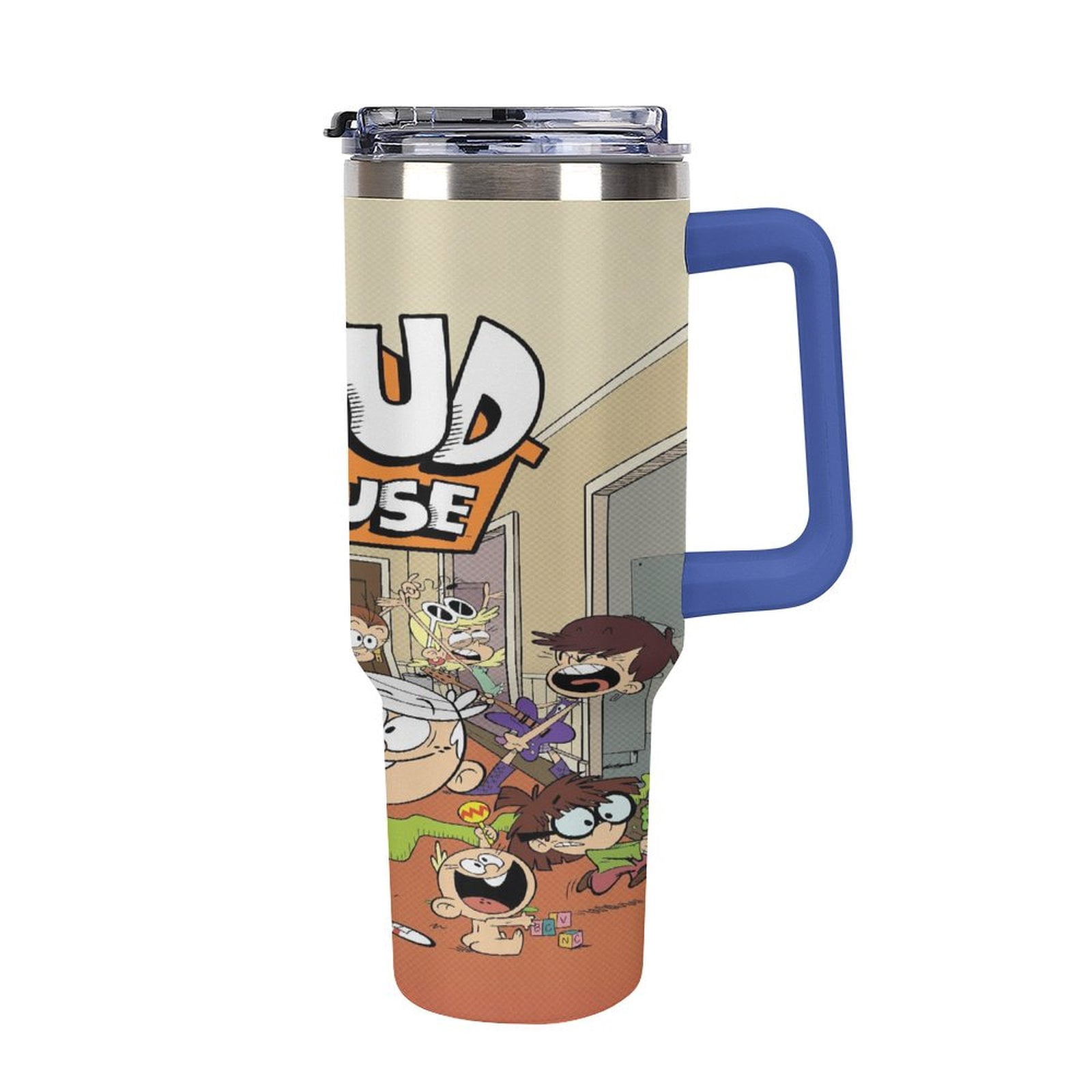 The Loud House 40 Oz Tumbler With Handle And Straw Lid, Stainless Steel ...