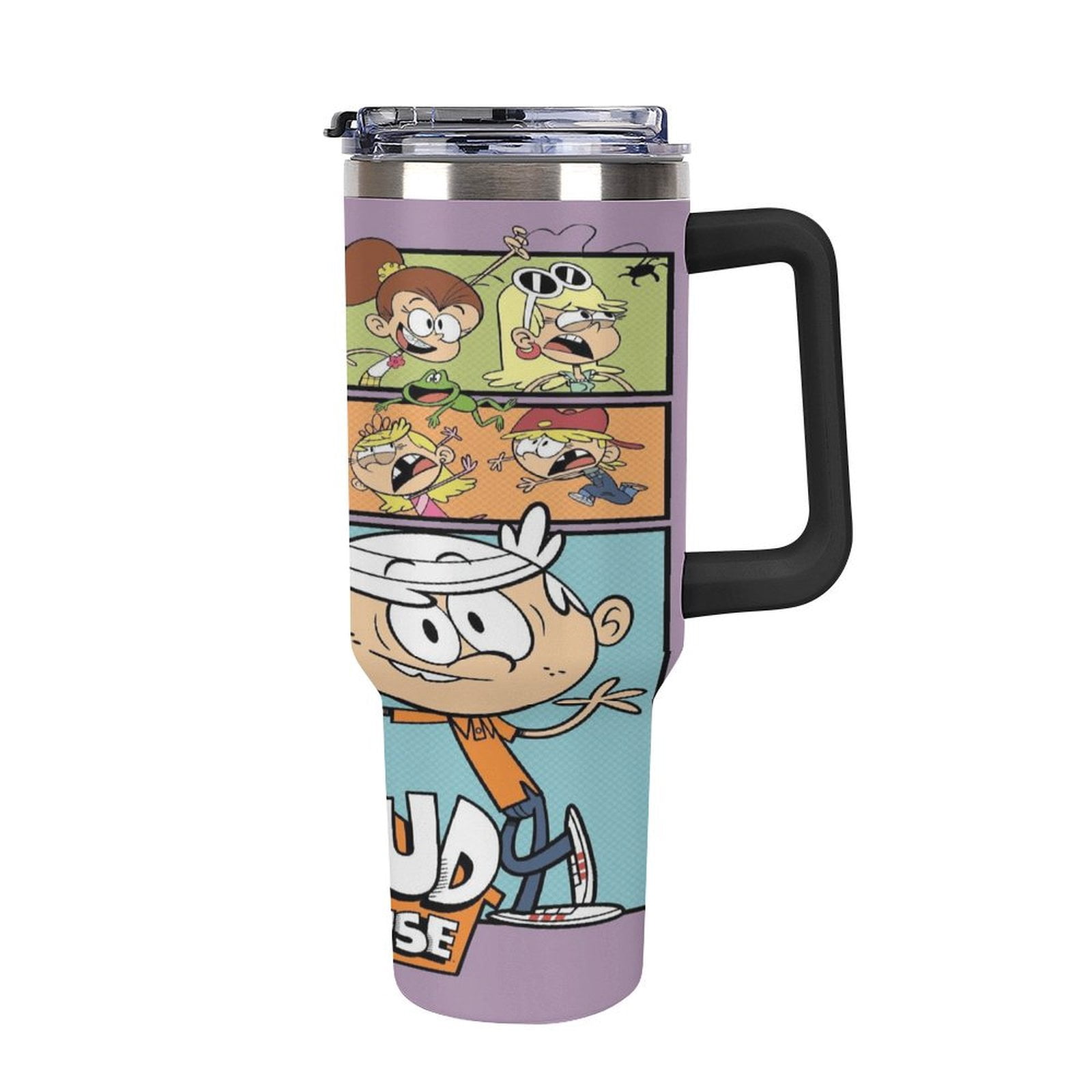 The Loud House 40 Oz Tumbler With Handle And Straw Lid, Stainless Steel ...