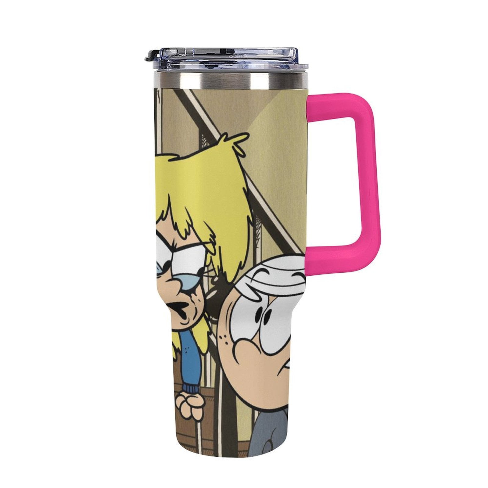 The Loud House 40 Oz Tumbler With Handle And Straw Lid, Stainless Steel ...