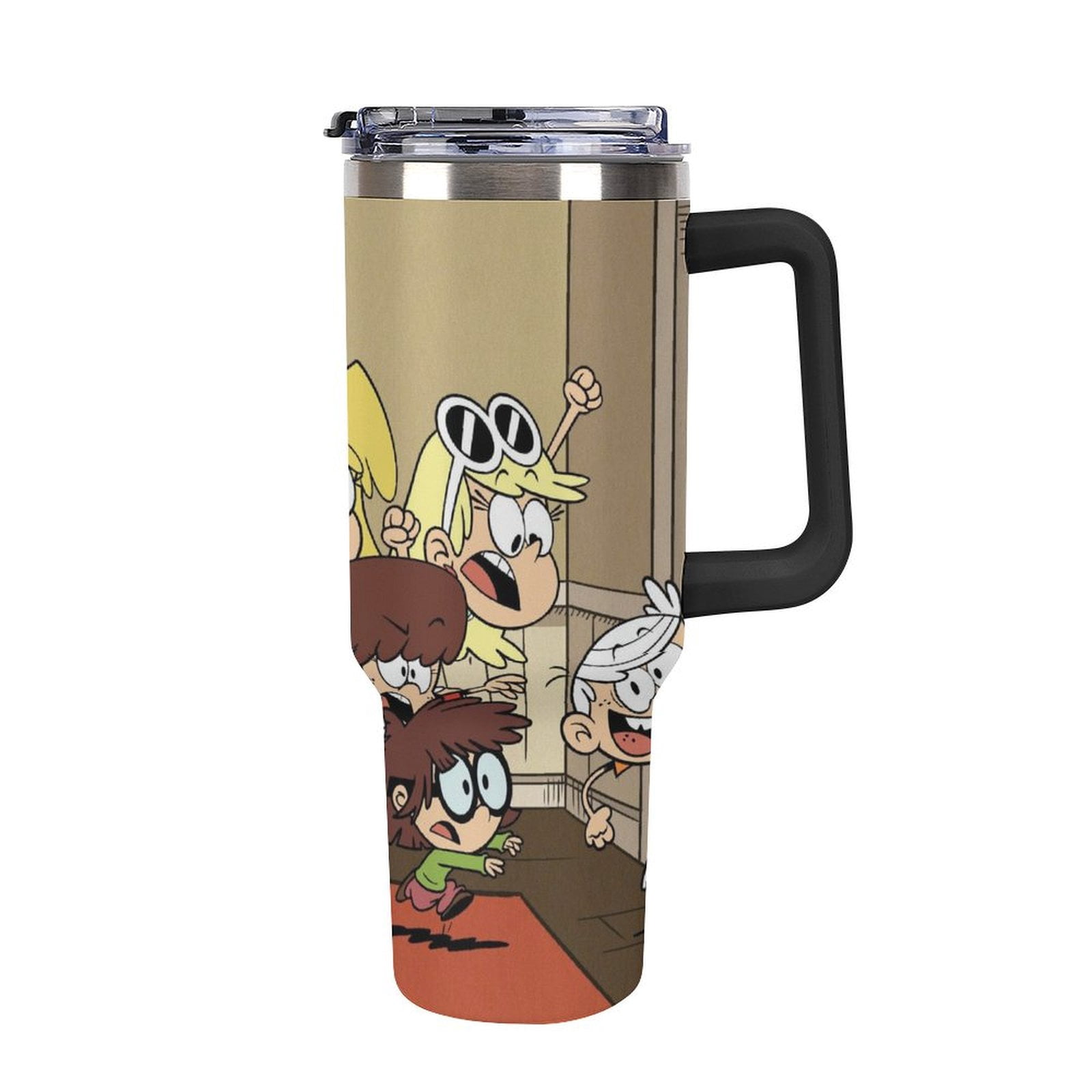 The Loud House 40 Oz Tumbler With Handle And Straw Lid, Stainless Steel ...