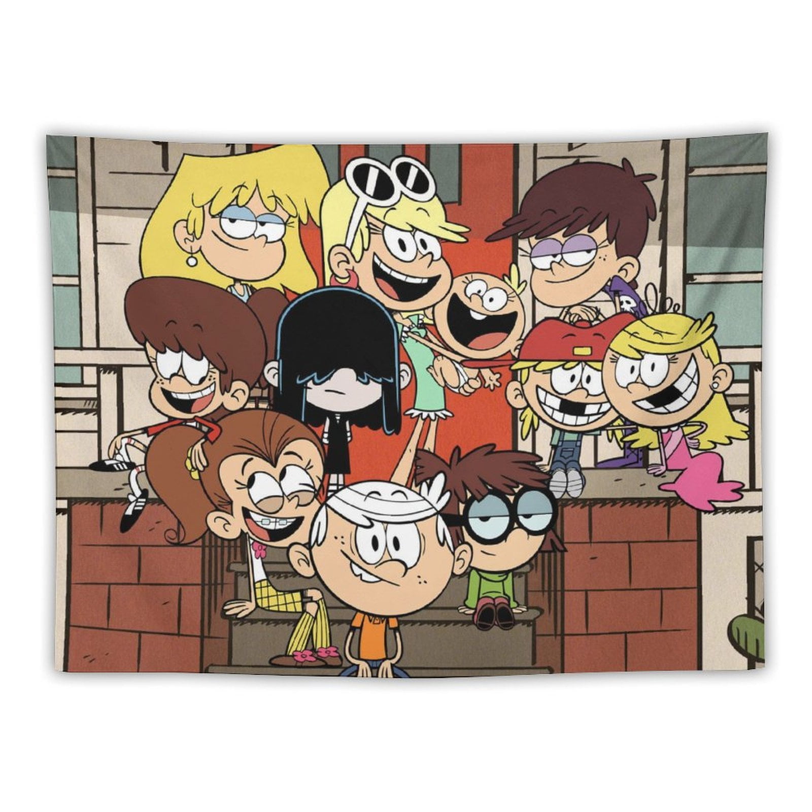 The Loud House Animated Tapestry Luxury Wall Hanging Tapestries Decor ...