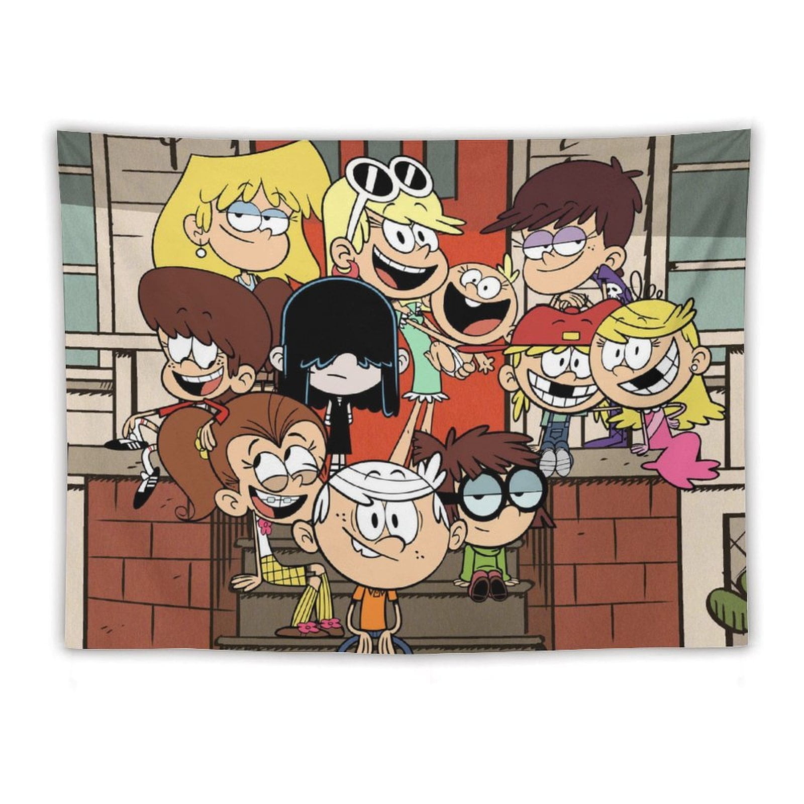 The Loud House Animated Tapestry Luxury Wall Hanging Tapestries Decor ...