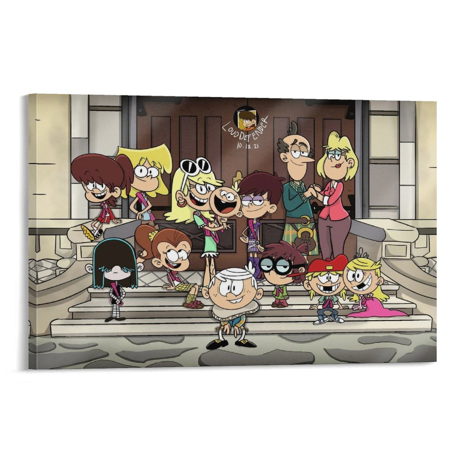 The Loud House Anime American Poster Wall Art Poster Scroll Canvas ...