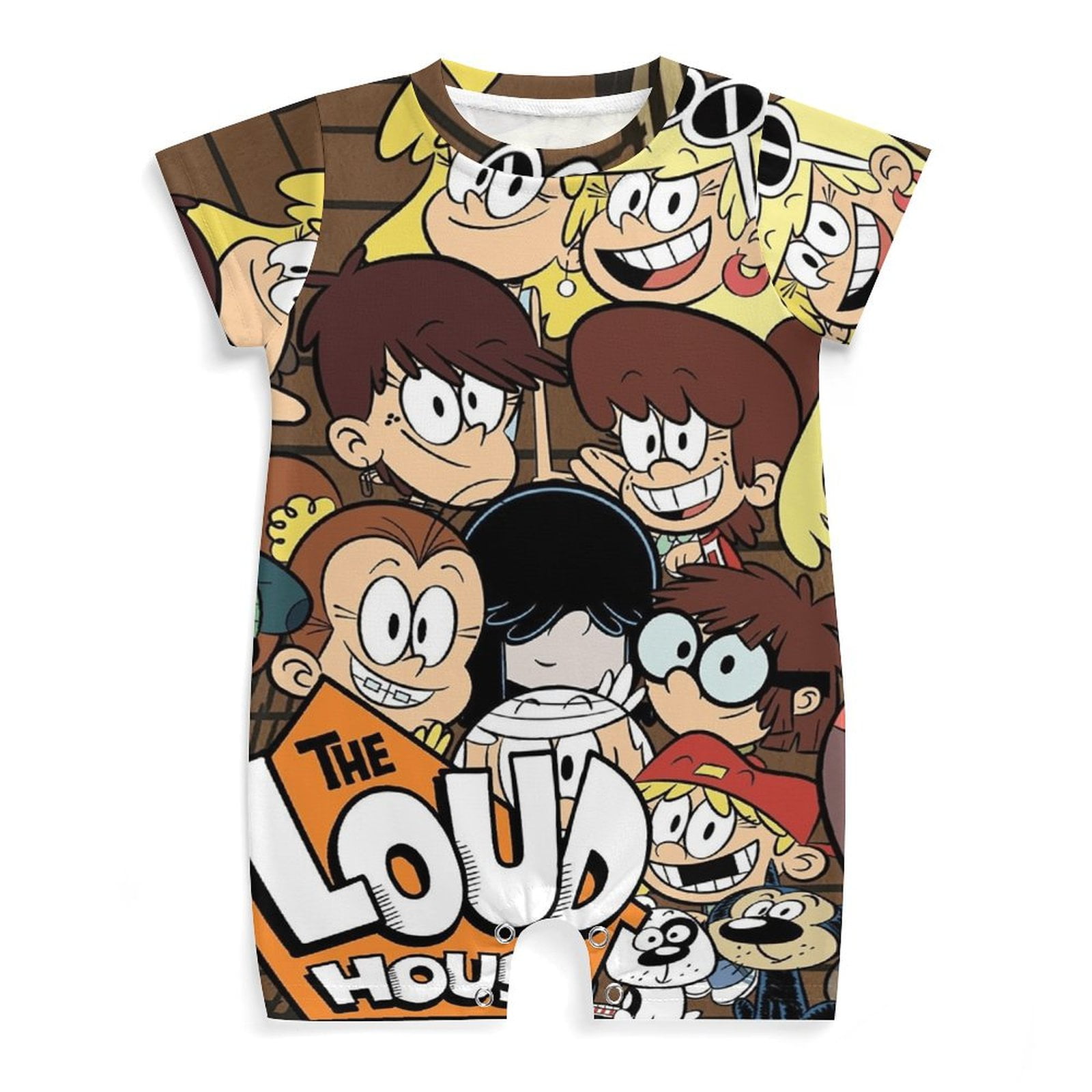 The Loud House Baby Boy Girl Short Sleeve Romper Clothing Set Print ...