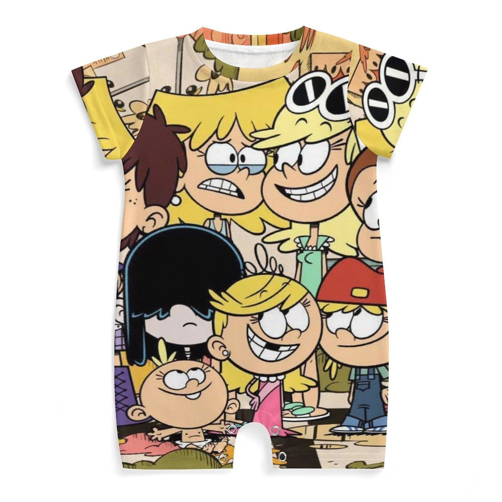 The Loud House Baby Boy Girl Short Sleeve Romper Clothing Set Print ...