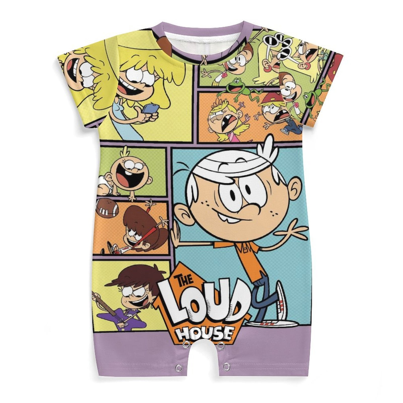 The Loud House Baby Boy Girl Short Sleeve Romper Clothing Set Print ...