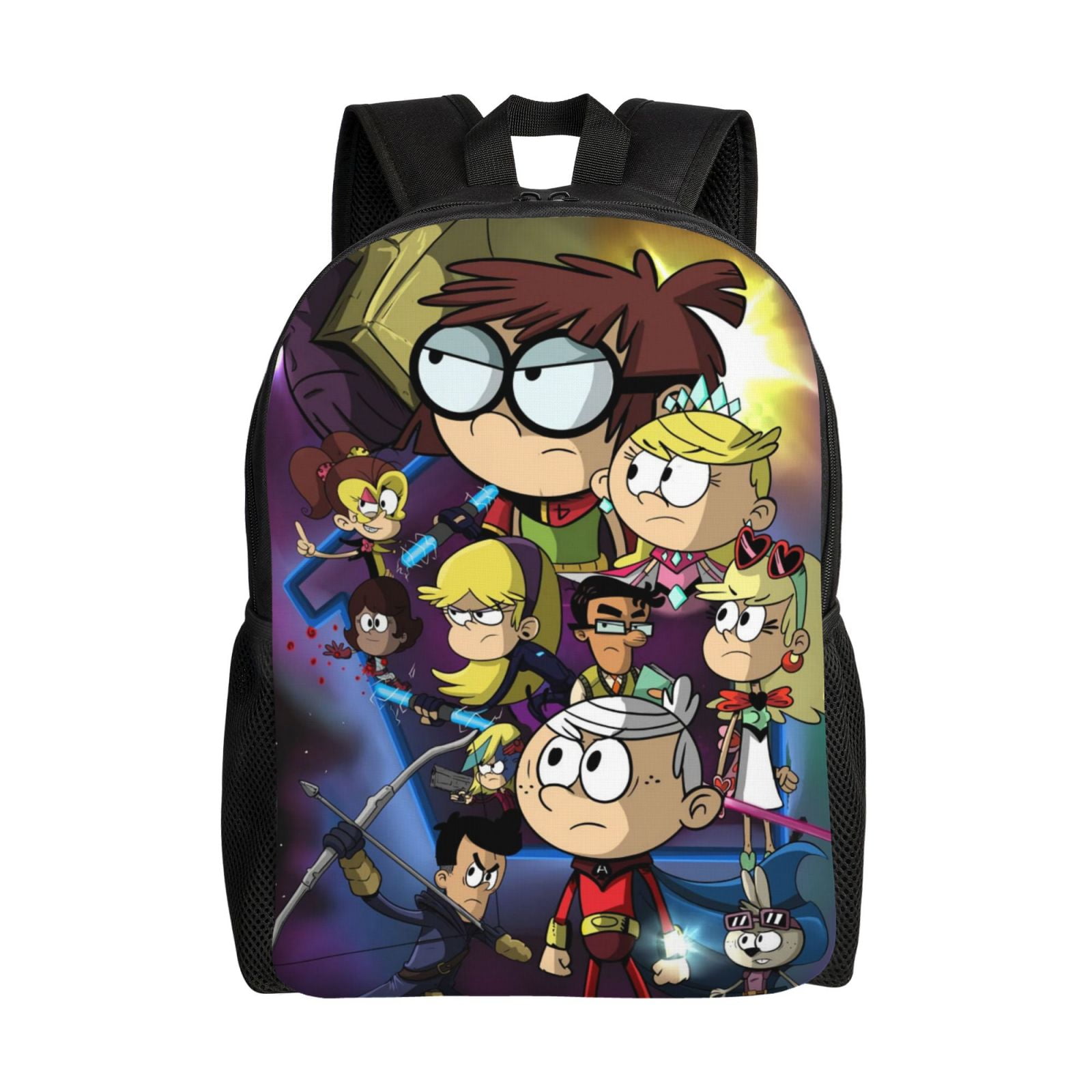 The Loud House Backpack, 3D Printed Cartoon Laptop Bag Bookbag ...