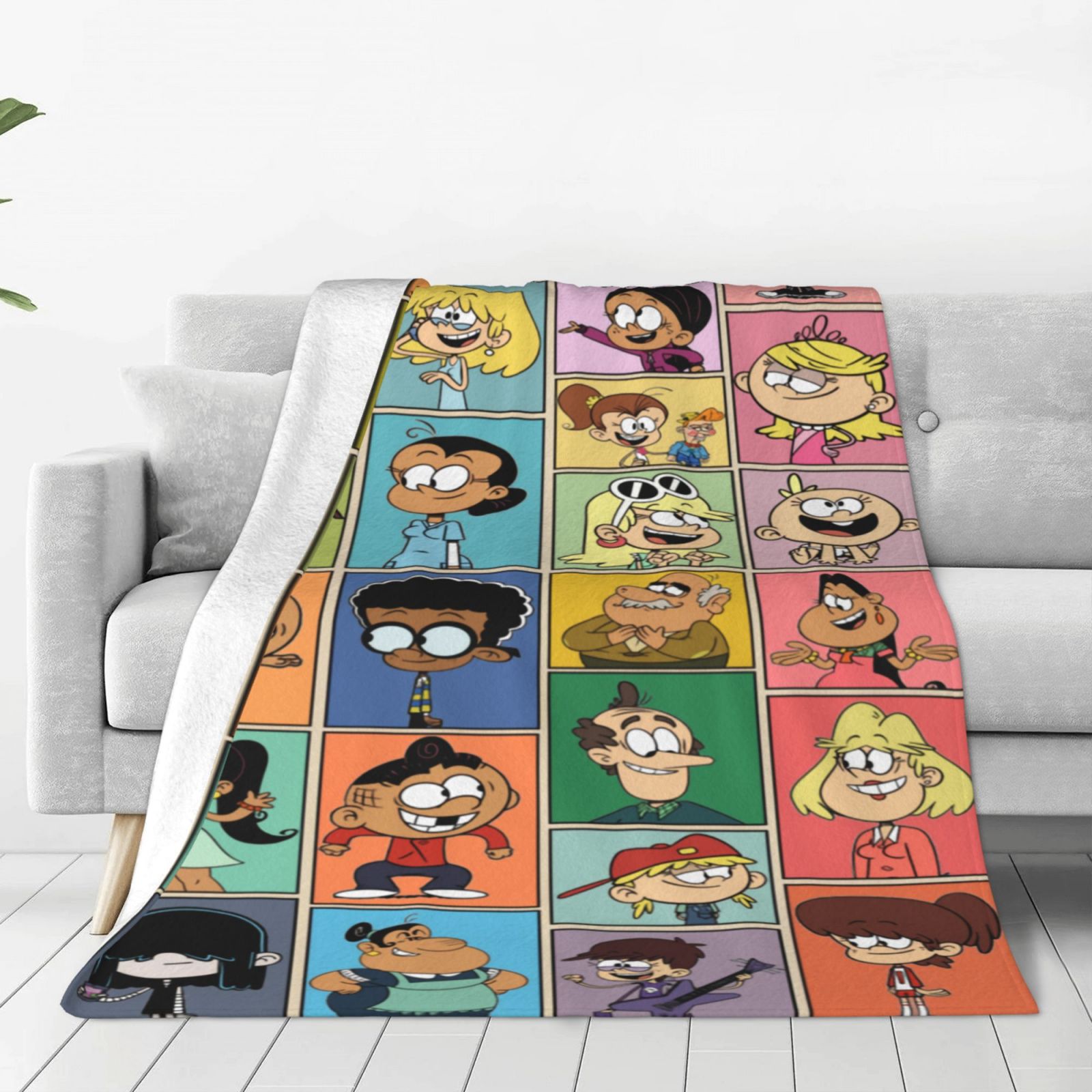 The Loud House Blanket Cozy Warm Flannel Throw Blanket for Living Room ...