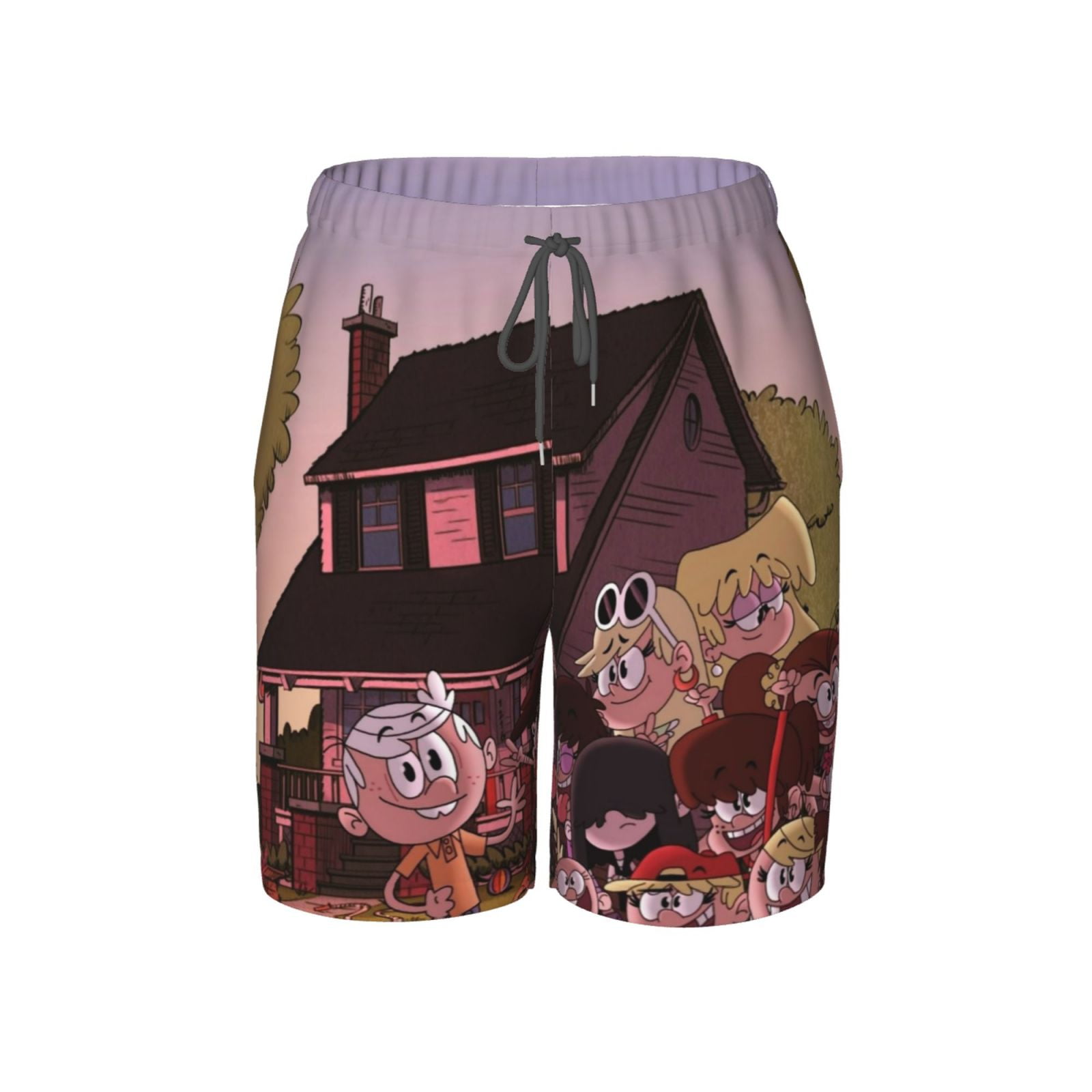 The Loud House Boy's Swim Trunks Quick Dry Board Shorts Kids Beach Swim ...